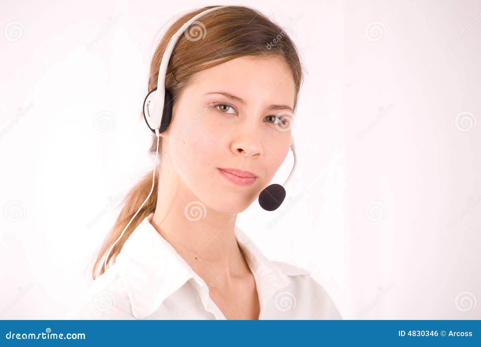 CUSTOMER SERVICE AGENT stock photo. Image of face, business - 4830346