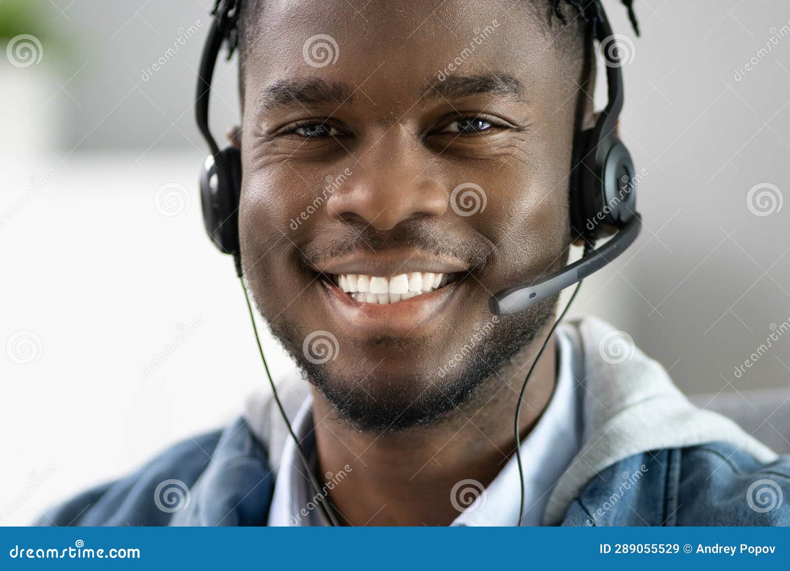 Customer Service Agent Man stock image. Image of conference - 289055529