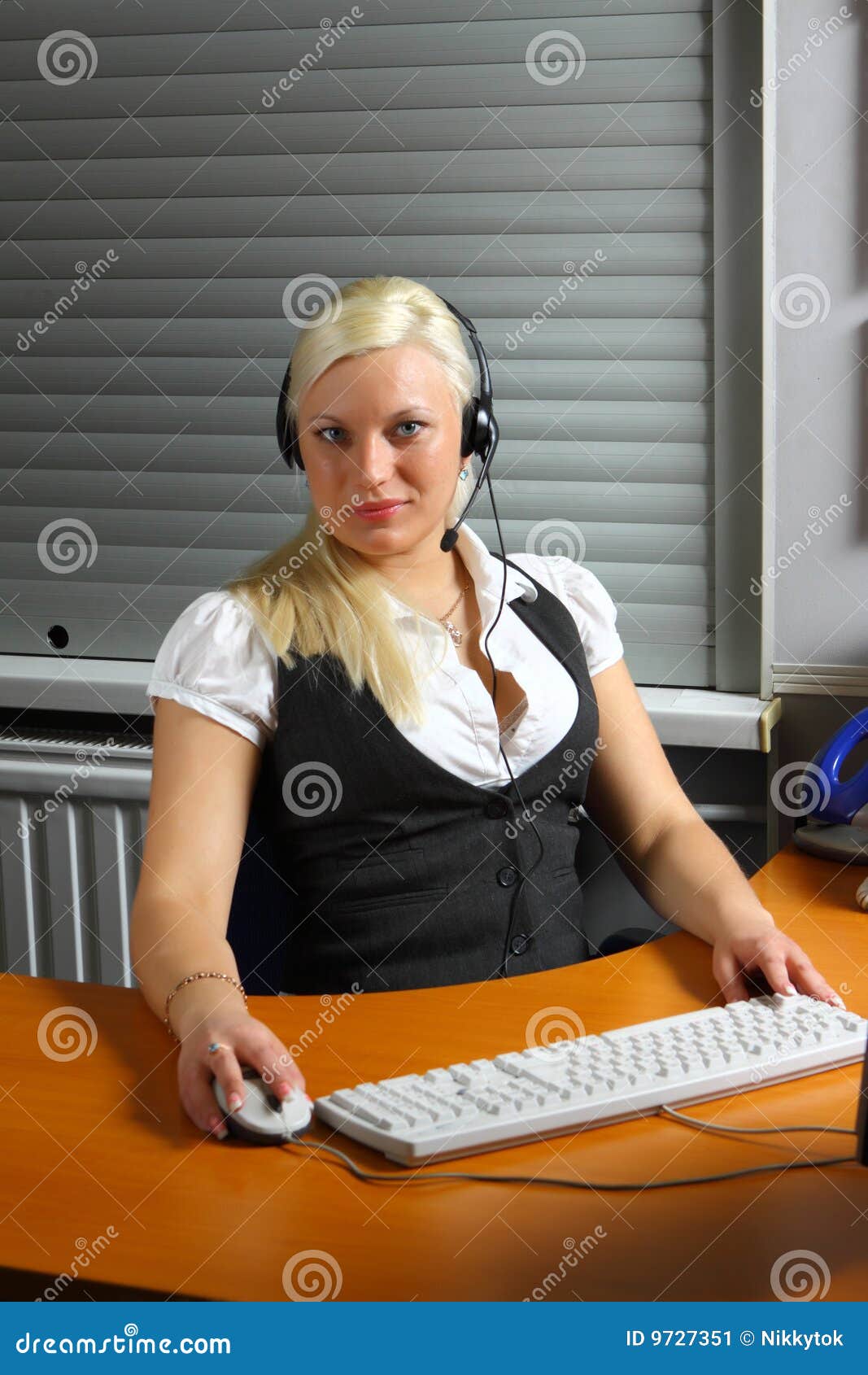 Customer Service Agent at Work Stock Image - Image of contact, hotline ...
