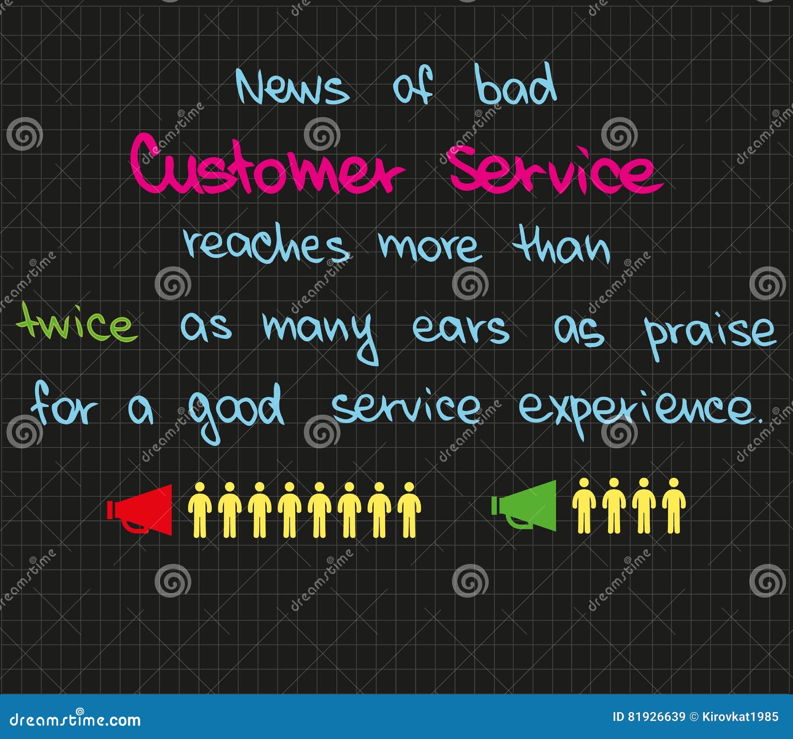 Customer Service Approach stock vector. Illustration of revenue - 81926639