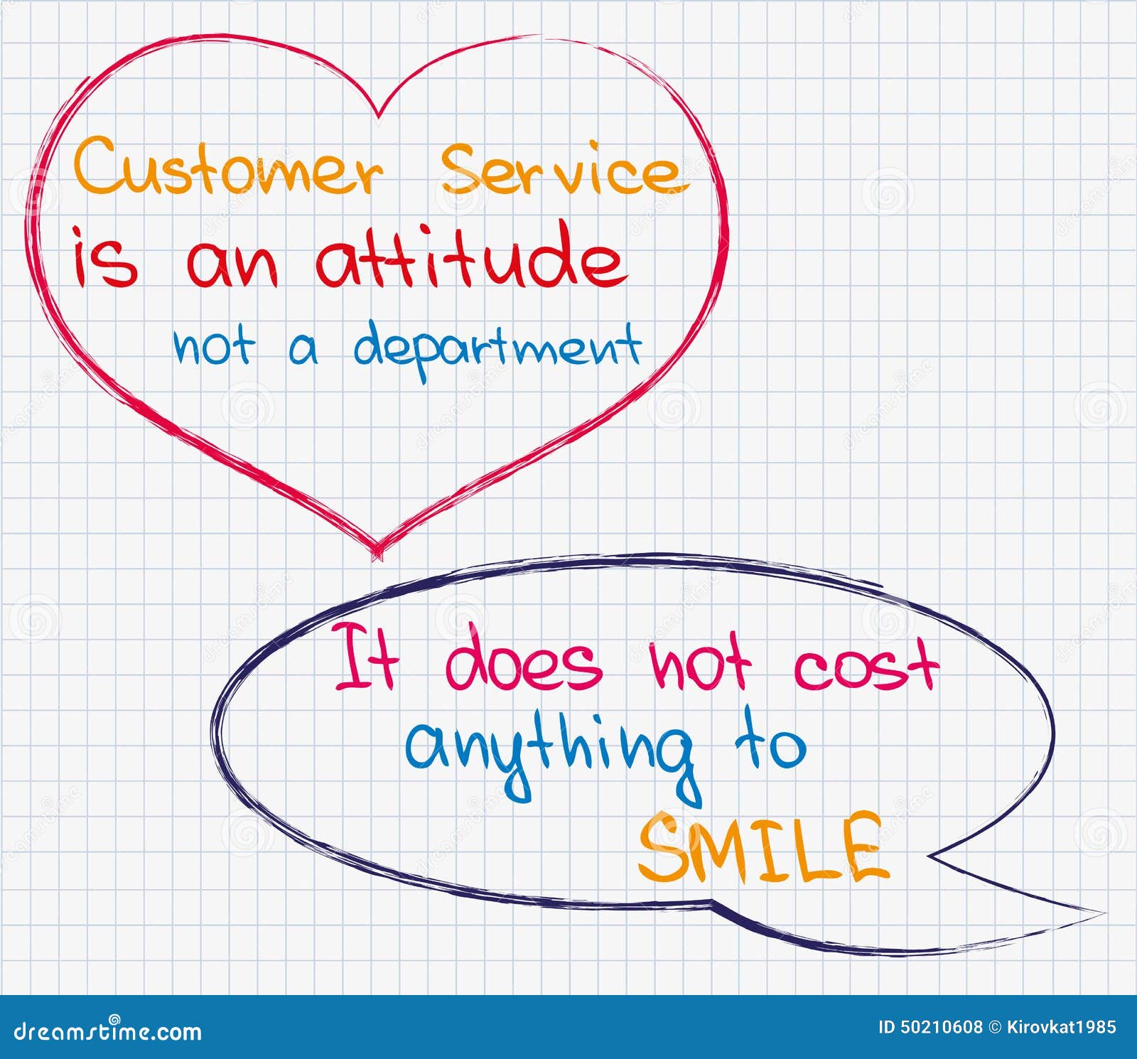 Customer Service approach stock vector. Illustration of performance ...