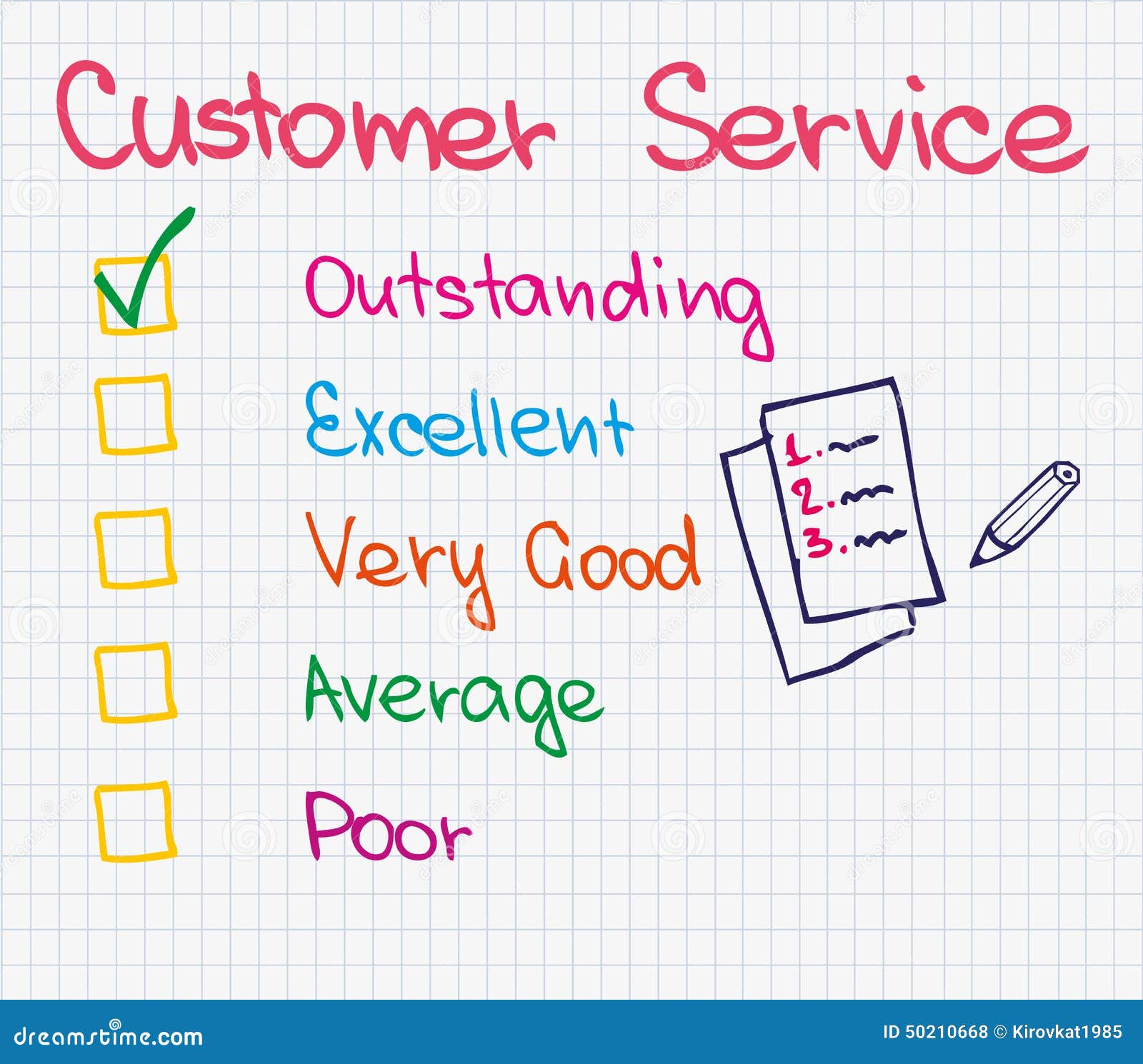 Customer Service approach stock vector. Illustration of speak - 50210668