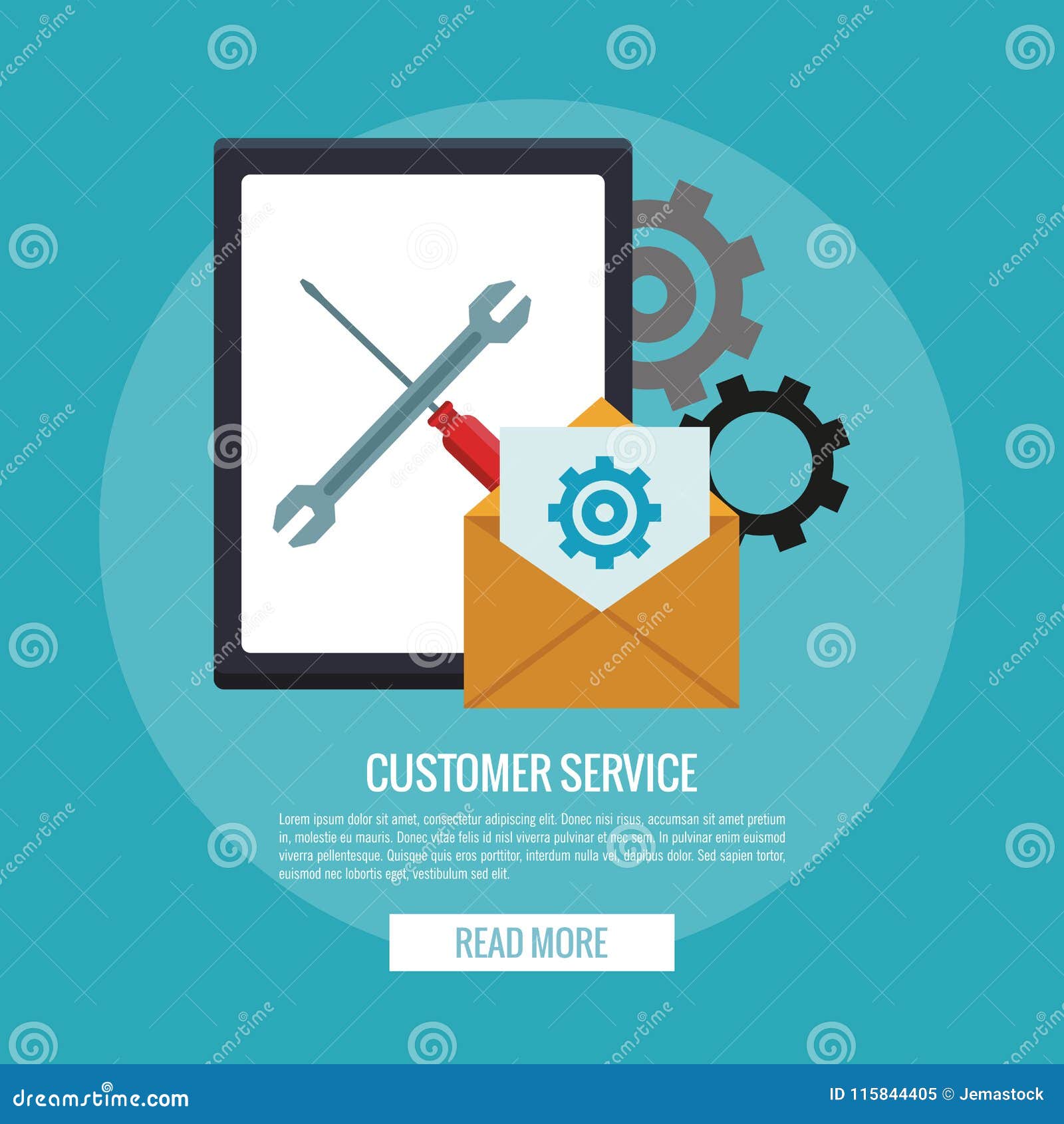 Customer service banner stock vector. Illustration of investment ...