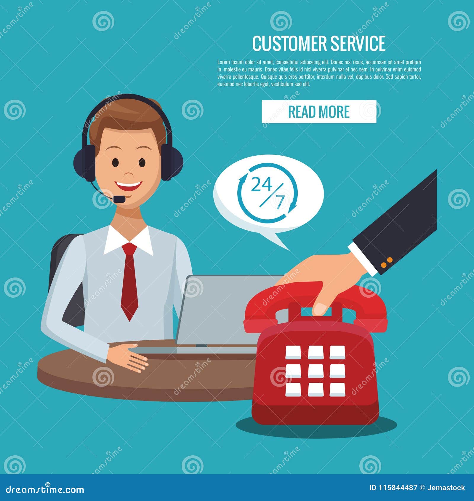Customer service banner stock vector. Illustration of banner - 115844487