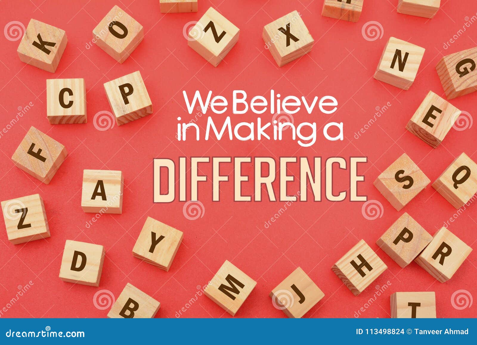 Customer Service - we Beleive in Making a Difference Stock Photo ...