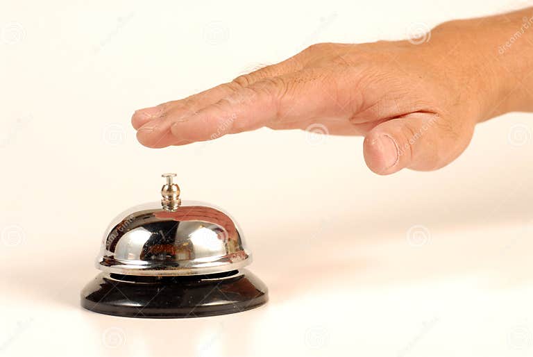 Customer service bell stock photo. Image of human, silver - 6907490