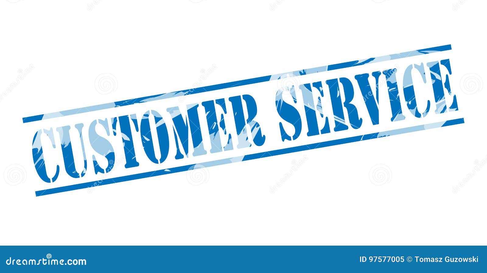 Customer Service Blue Stamp Stock Illustration - Illustration of grungy ...