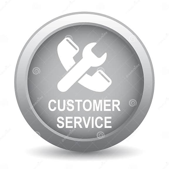 Customer service button stock illustration. Illustration of call ...