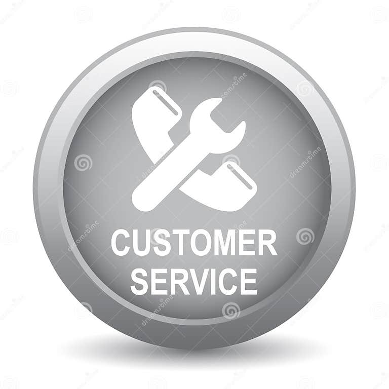 Customer service button stock illustration. Illustration of call ...