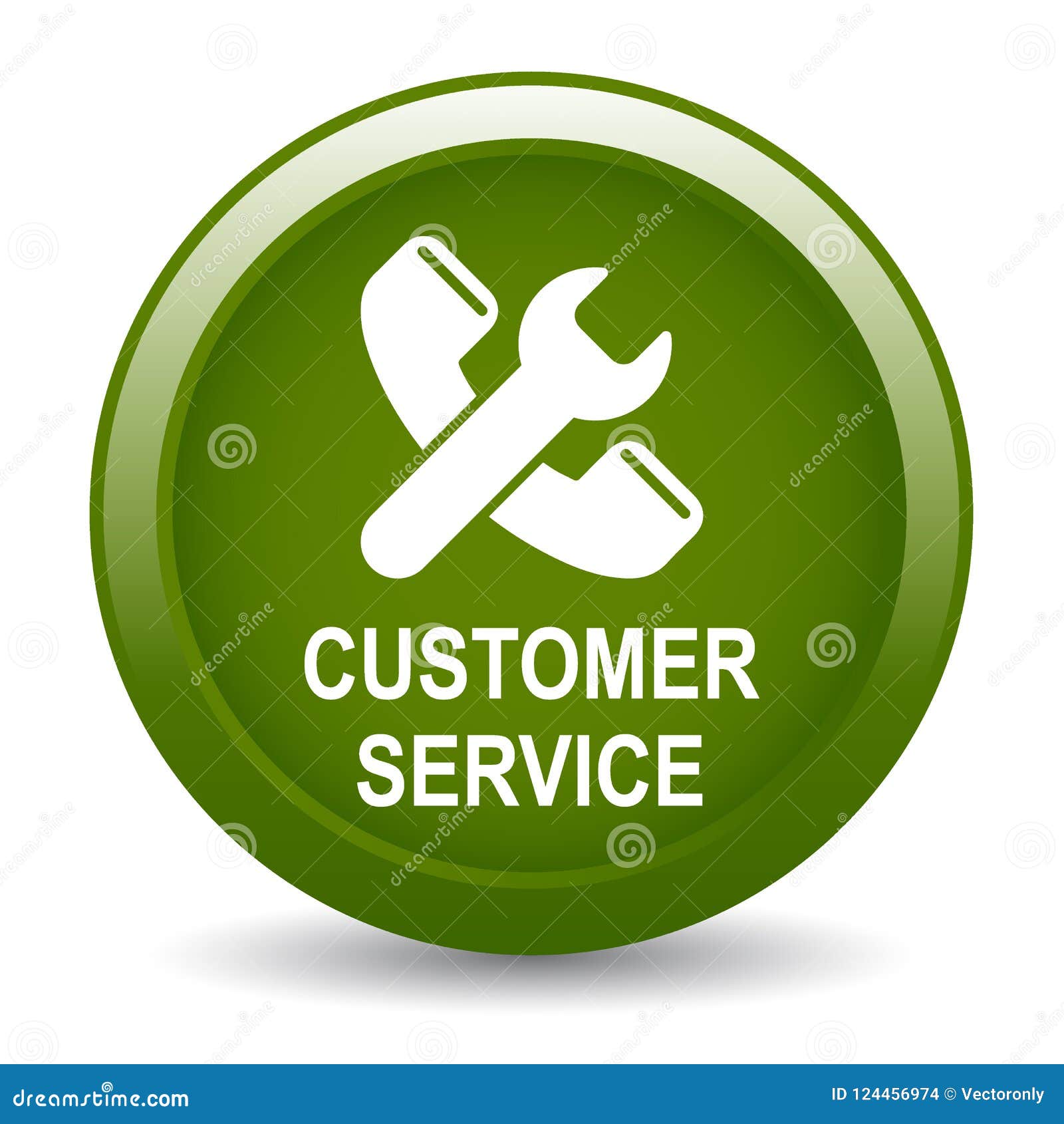 Customer service button stock illustration. Illustration of express ...