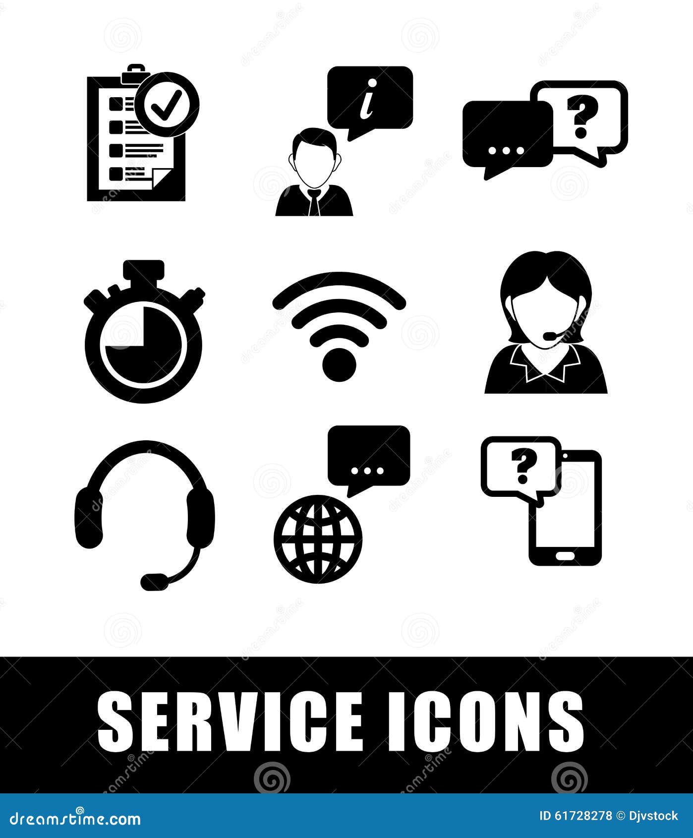 Customer Service and Call Center Stock Vector - Illustration of center ...