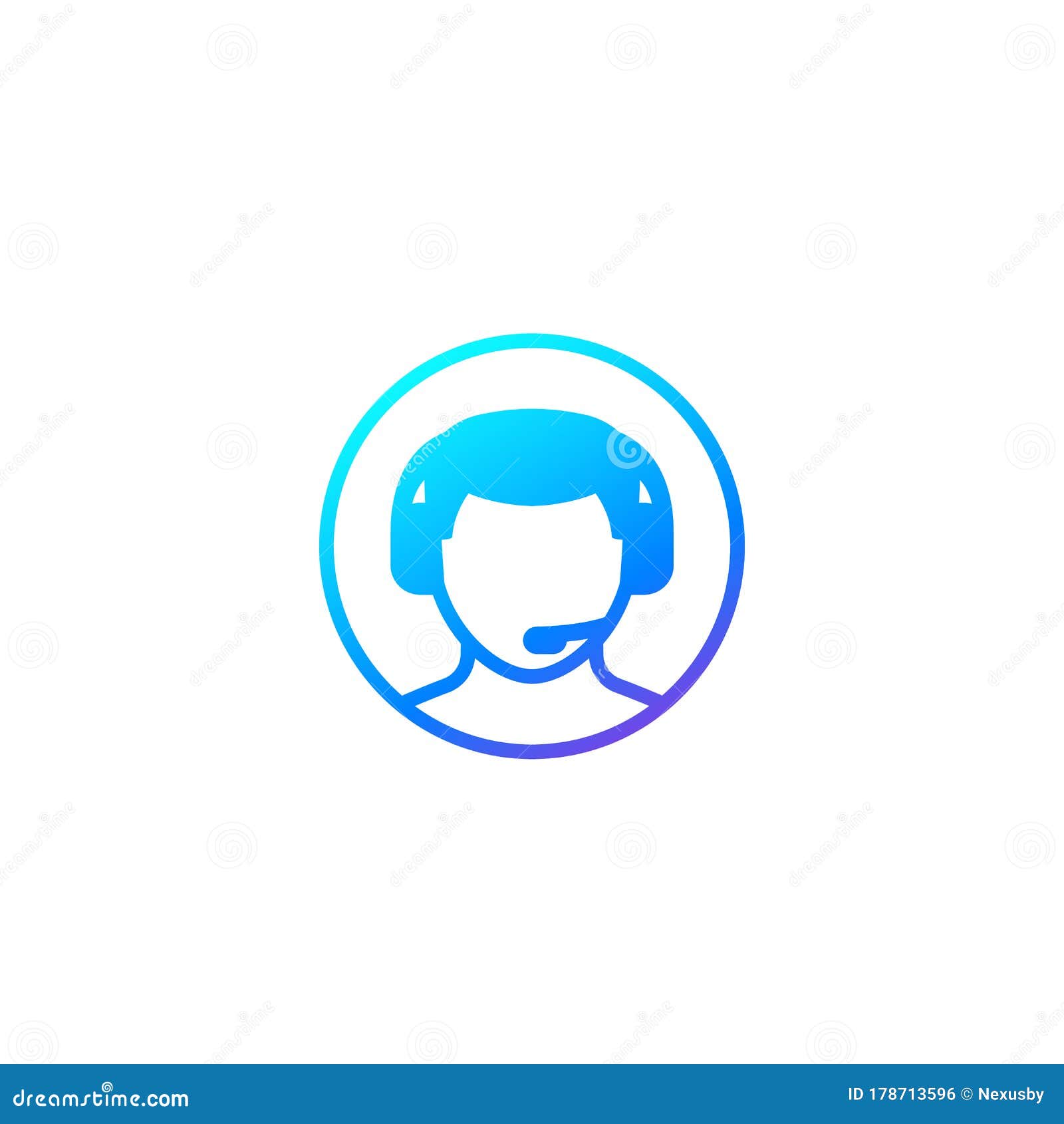 Customer Service, Call Center Icon Stock Illustration - Illustration of ...