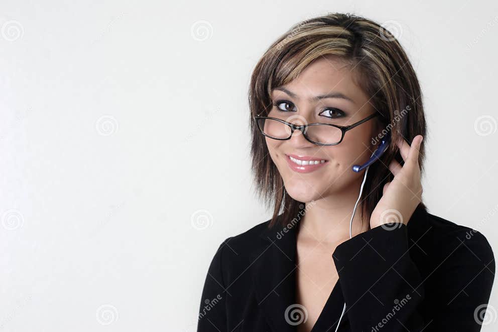 Customer Service/Call Center Rep Stock Image - Image of customer ...
