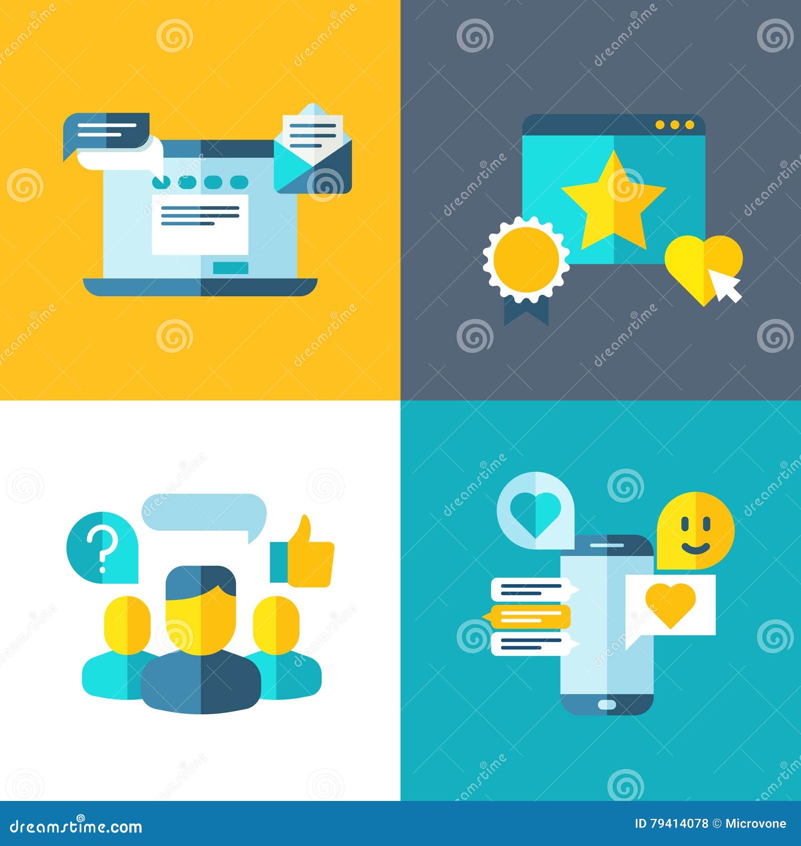 Customer Service, Client Survey, Feedback, Rating Concept Background in ...