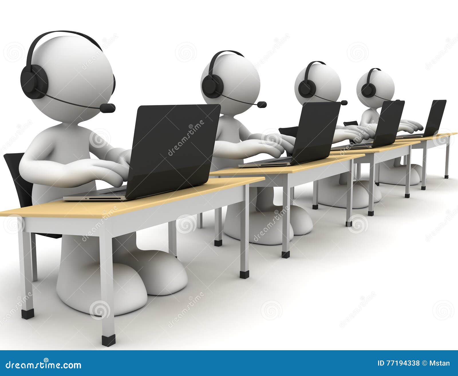 Customer Service Concept 3d Illustration Stock Illustration ...