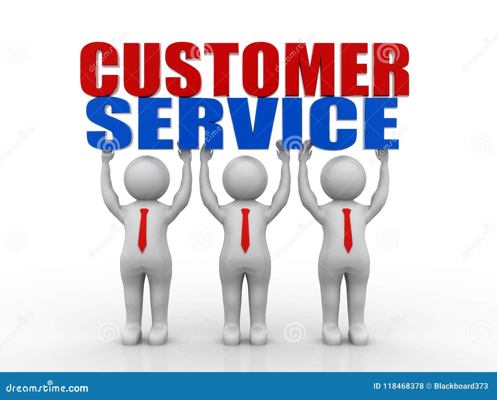 Customer Service Concept. 3d Render Stock Illustration - Illustration ...