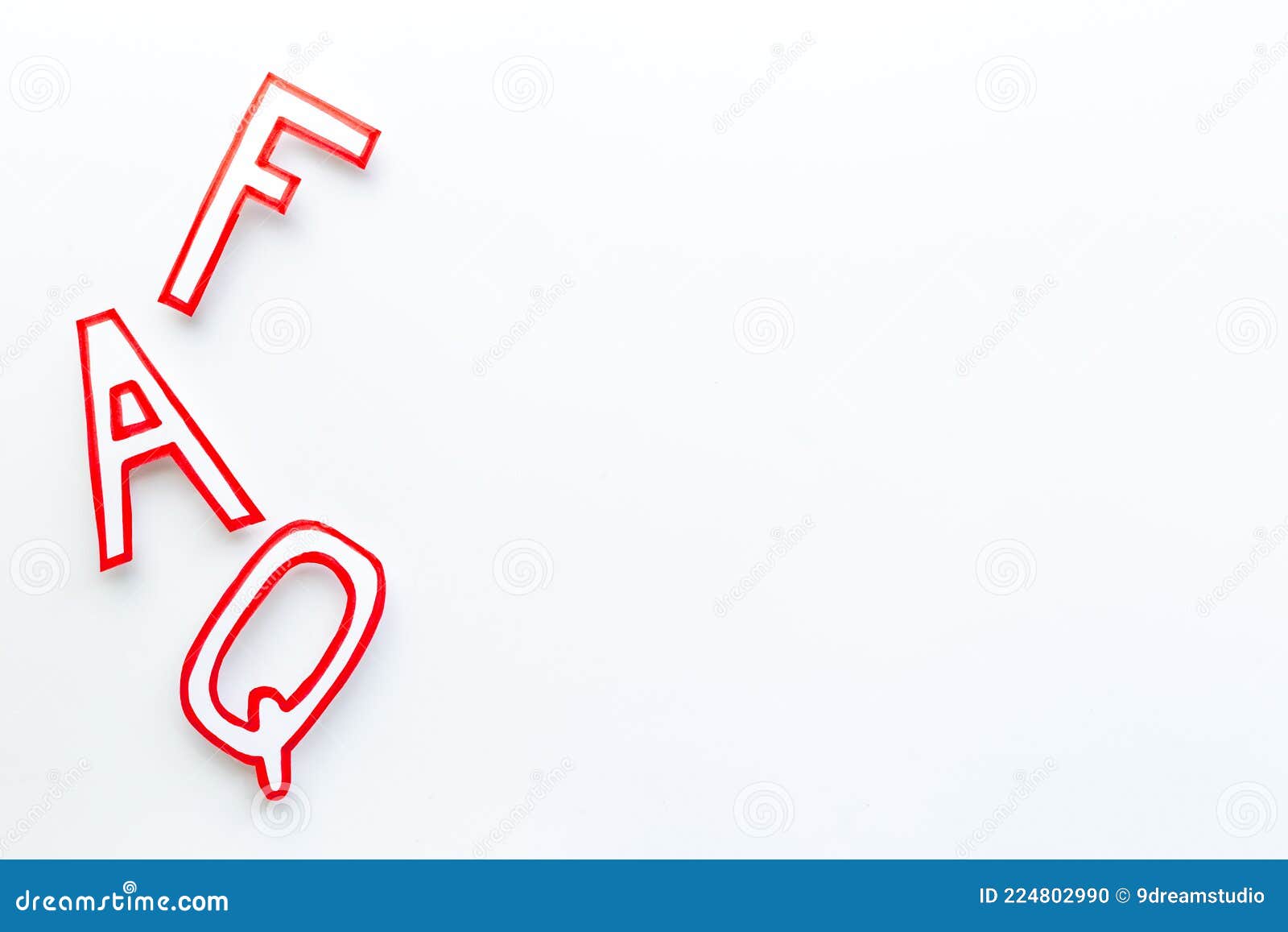 Customer Service Concept with Faq Frequently Asked Questions Tex Stock ...