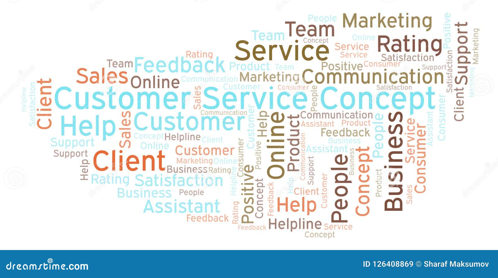 Customer Service Concept Word Cloud. Stock Illustration - Illustration ...