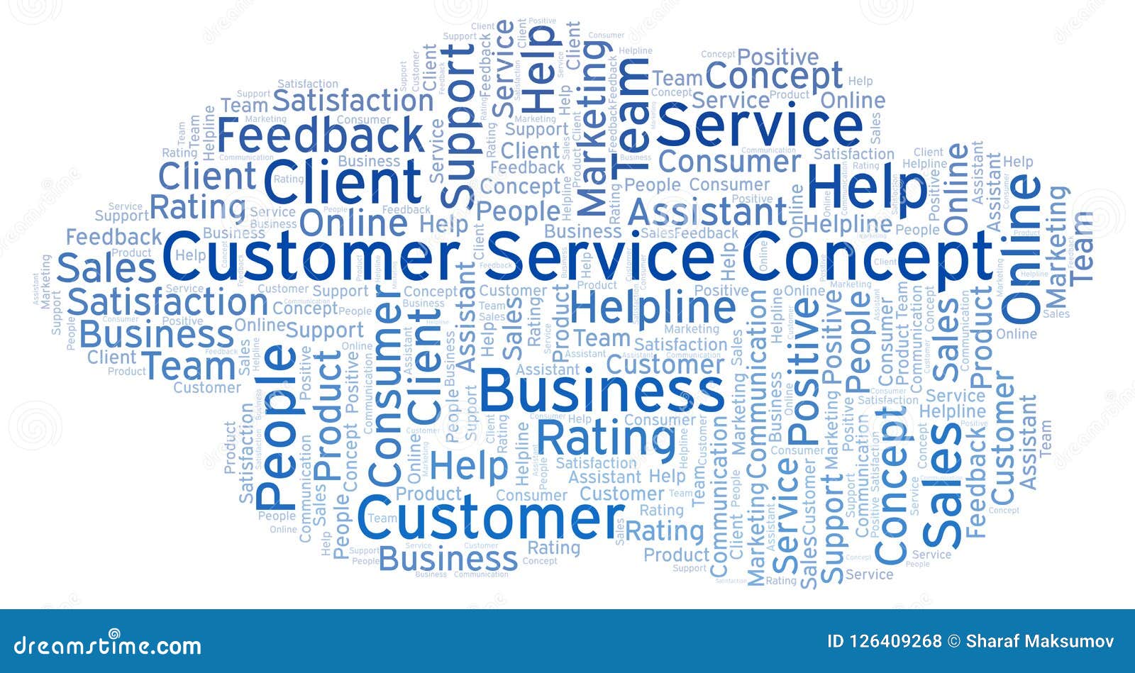 Customer Service Concept Word Cloud. Stock Illustration - Illustration ...