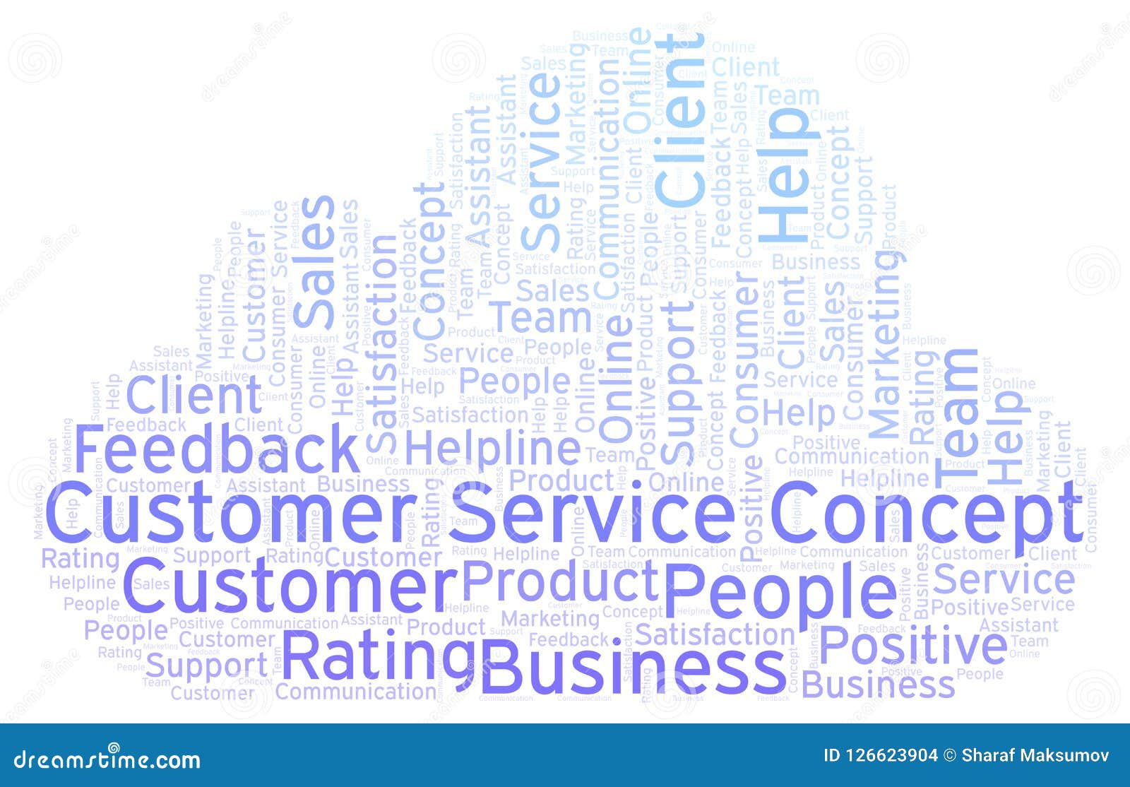 Customer Service Concept Word Cloud. Stock Illustration - Illustration ...