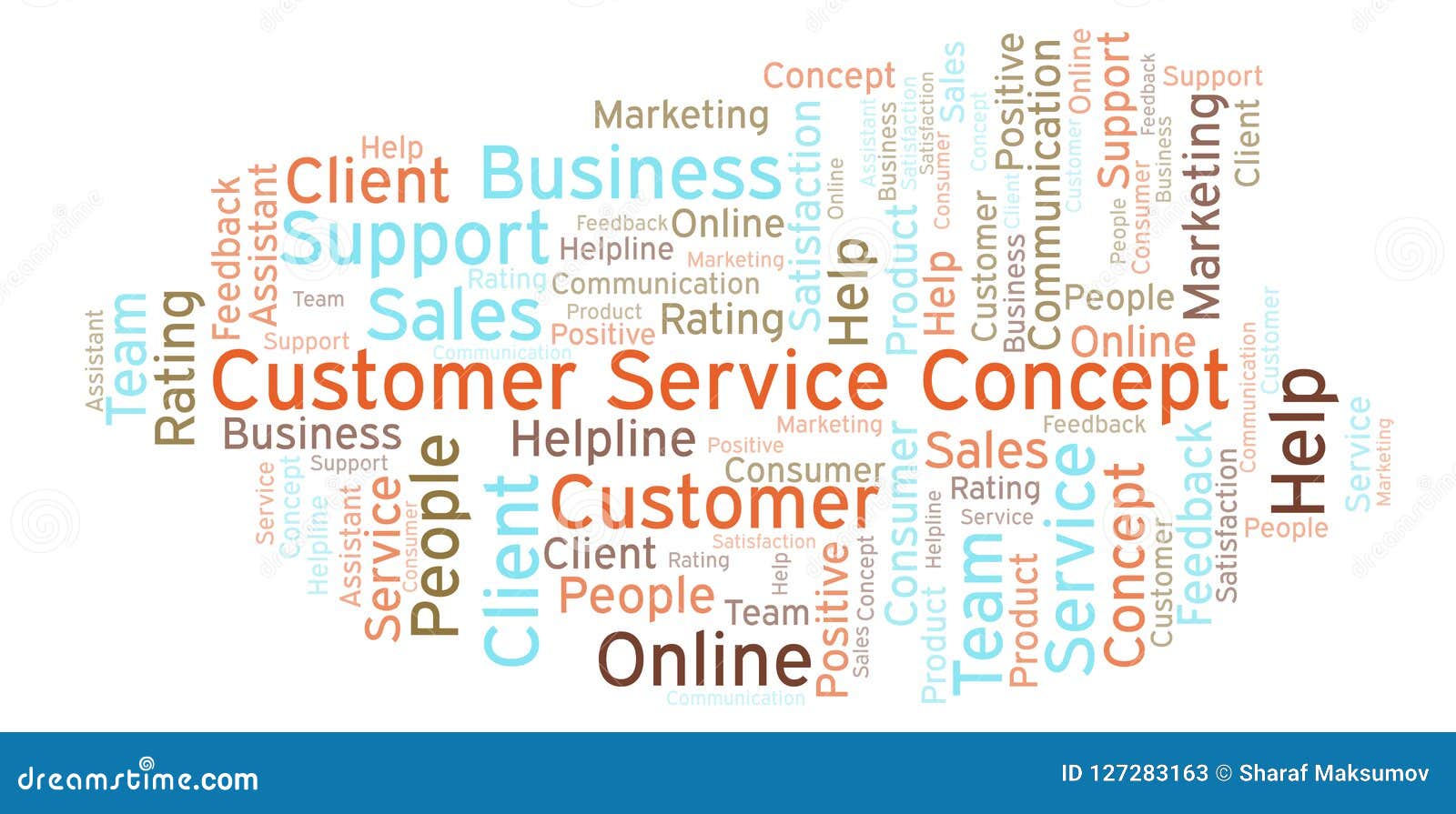 Customer Service Concept Word Cloud. Stock Illustration - Illustration ...