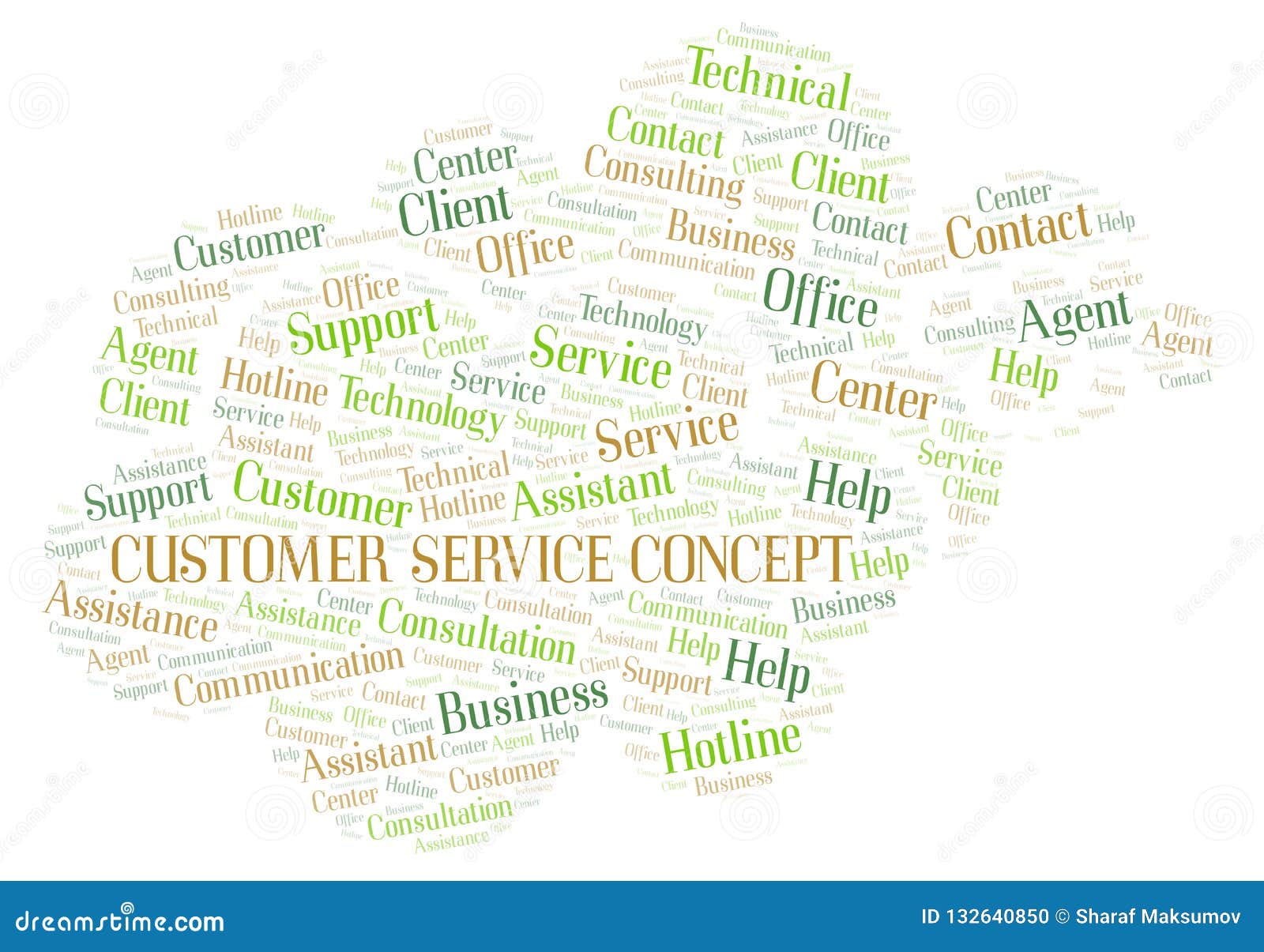 Customer Service Concept Word Cloud Stock Illustration - Illustration ...