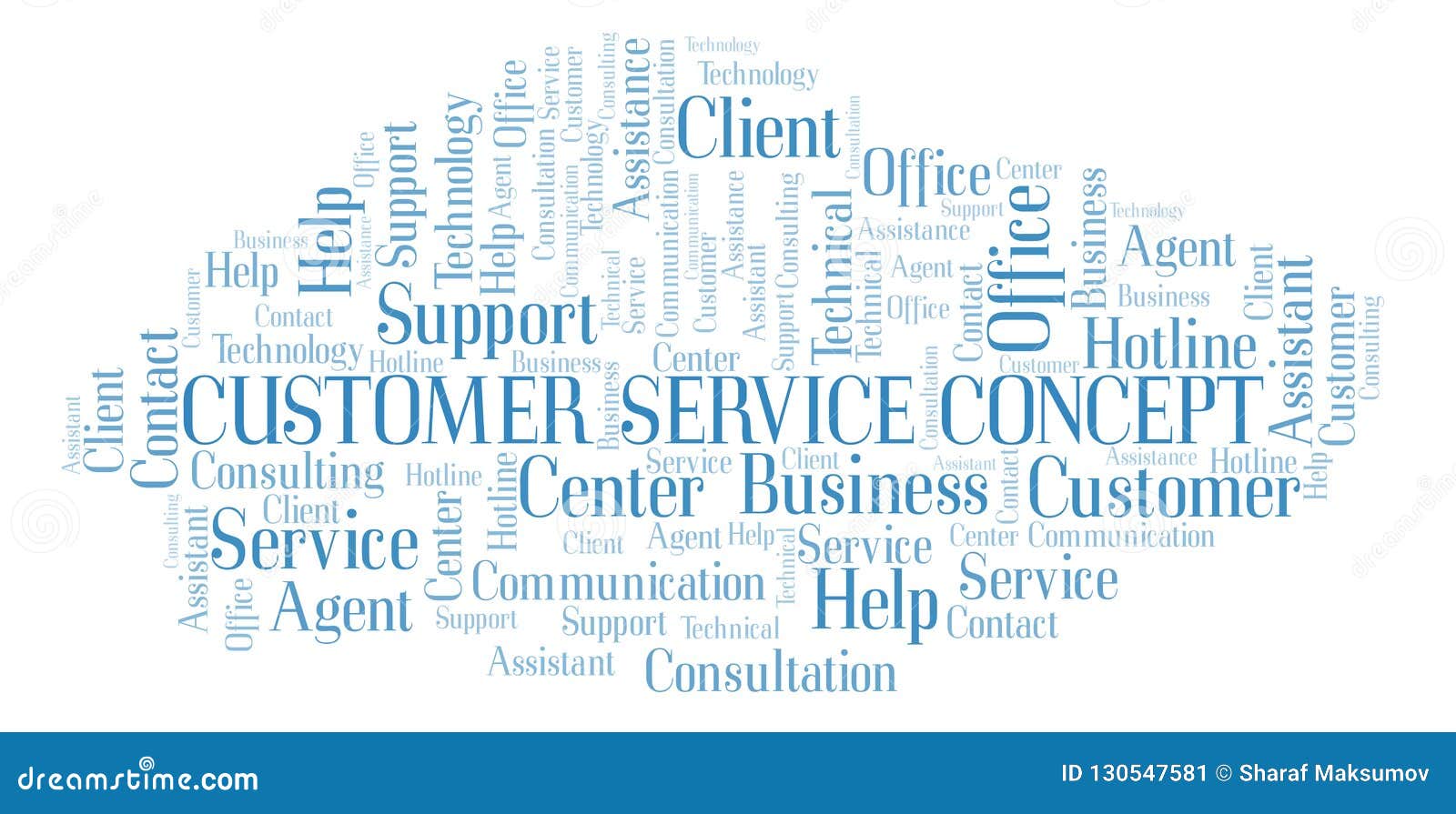 Customer Service Concept Word Cloud. Stock Illustration - Illustration ...