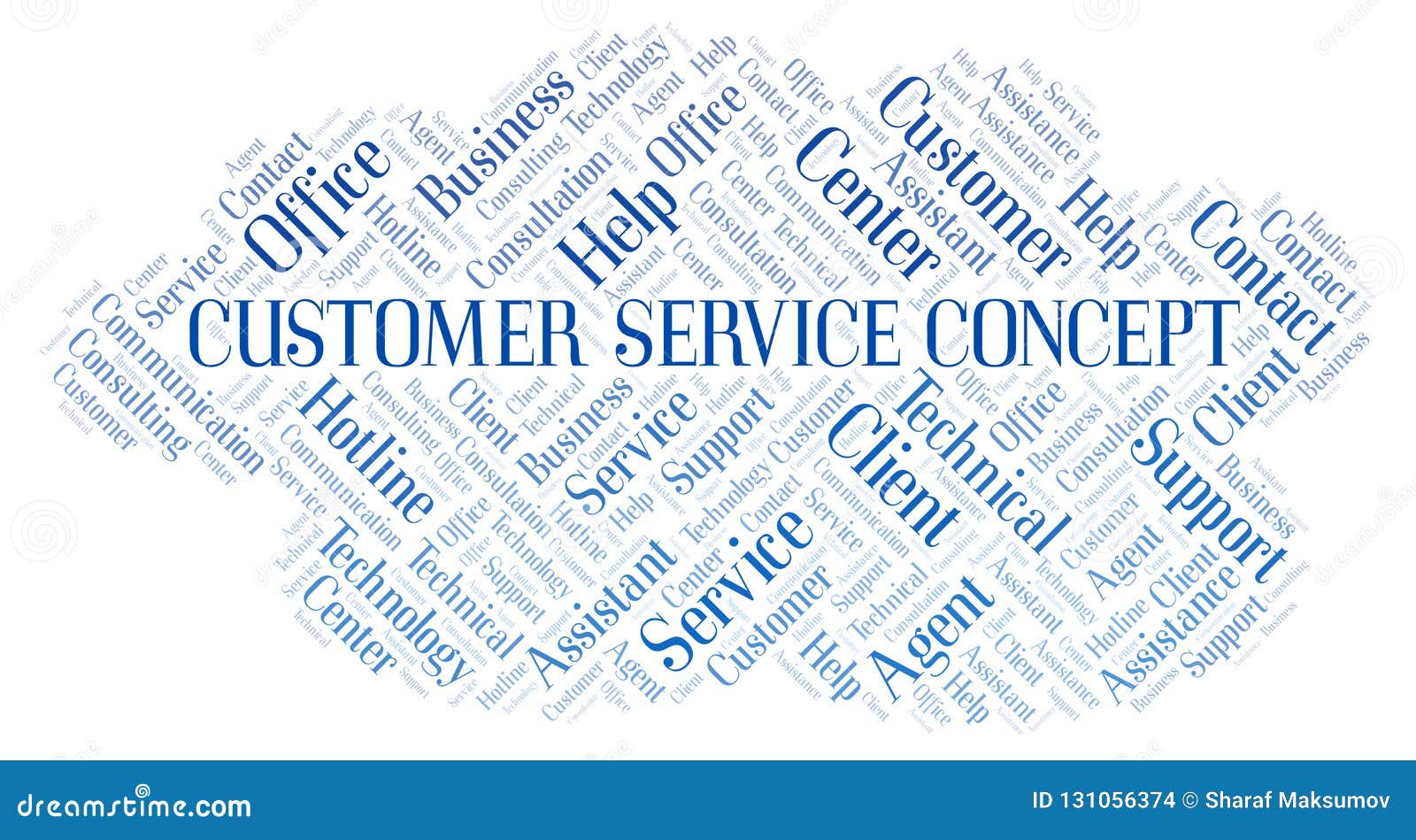 Customer Service Concept Word Cloud. Stock Illustration - Illustration ...