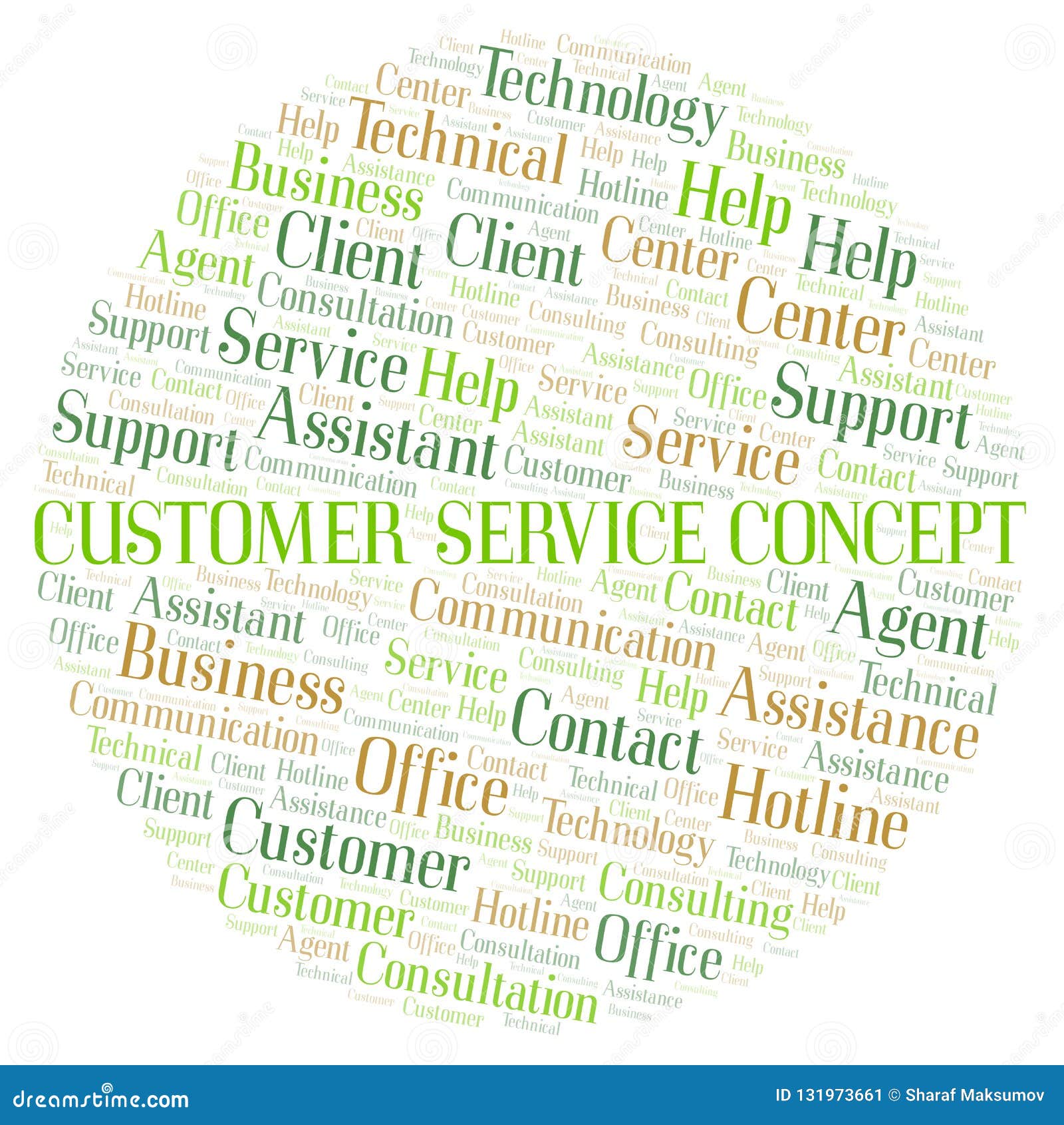 Customer Service Concept Word Cloud Stock Illustration - Illustration ...