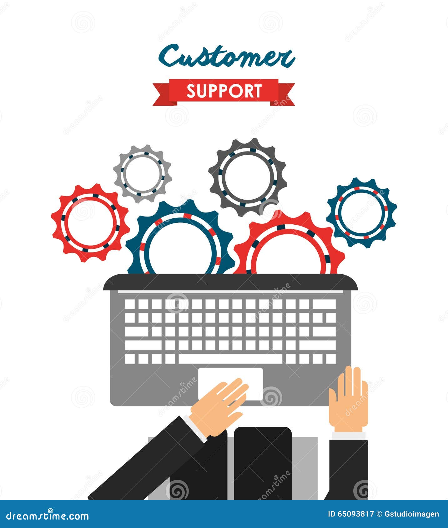 Customer service design stock illustration. Illustration of technology ...