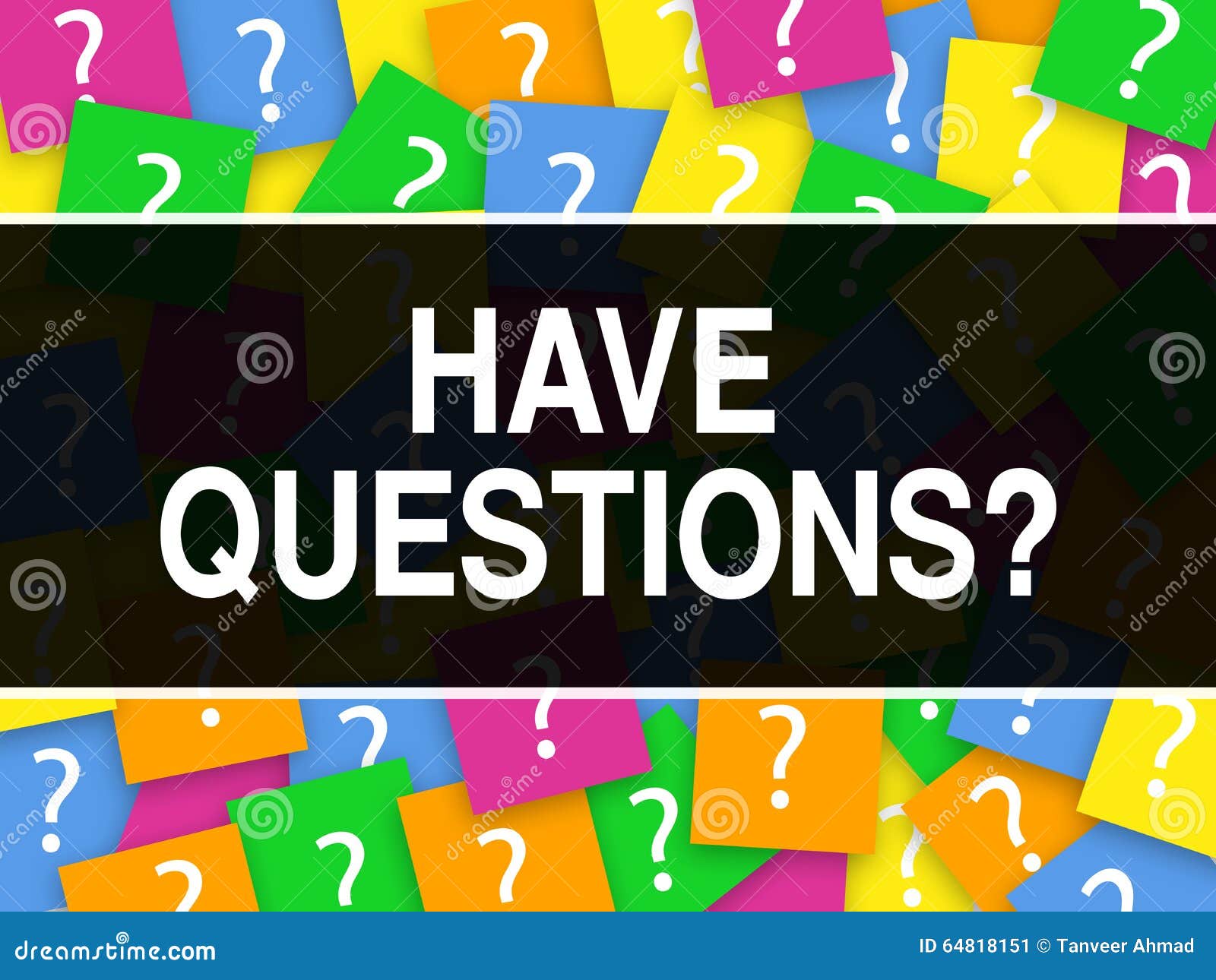 Customer Service Design Lettering Have Questions Stock Illustration ...