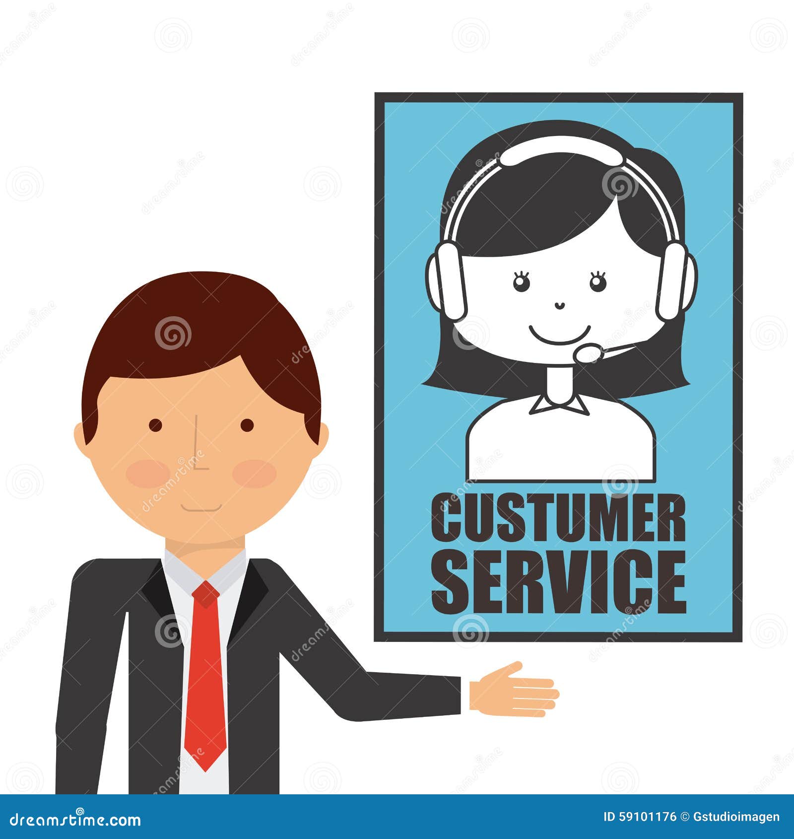 Customer service stock vector. Illustration of customer - 59101176