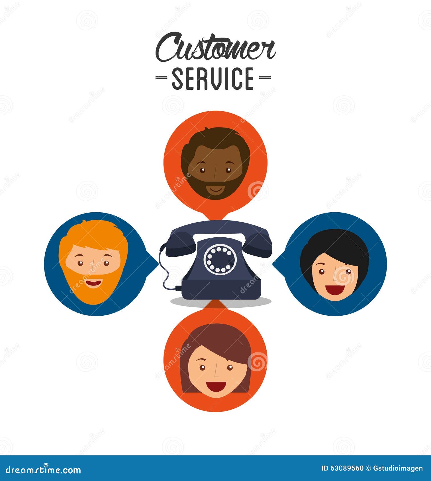 Customer service design stock vector. Illustration of consumer - 63089560