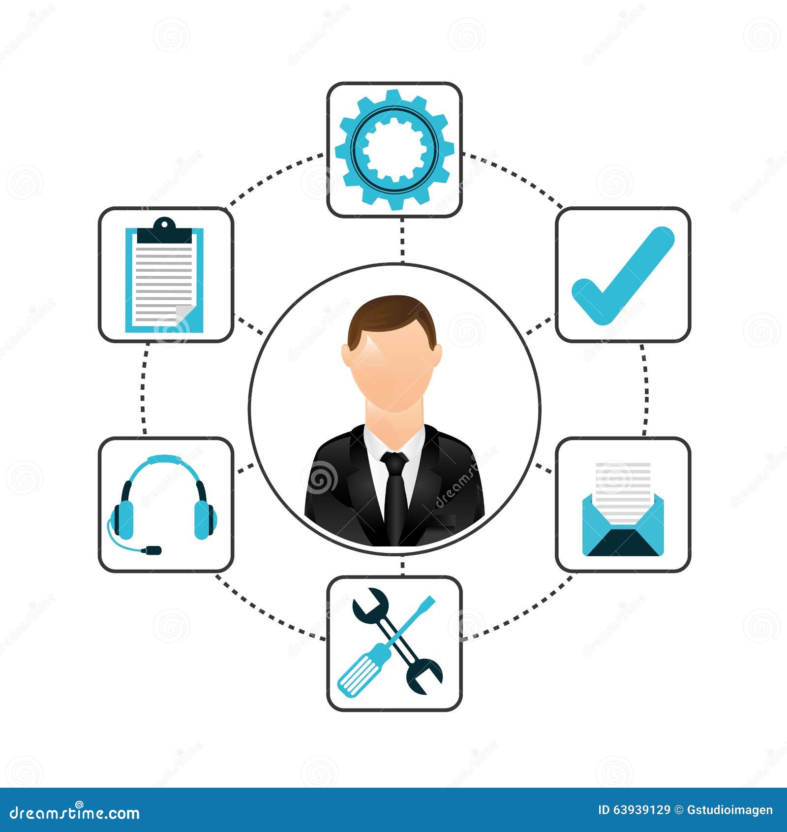 Customer service design stock vector. Illustration of icon - 63939129