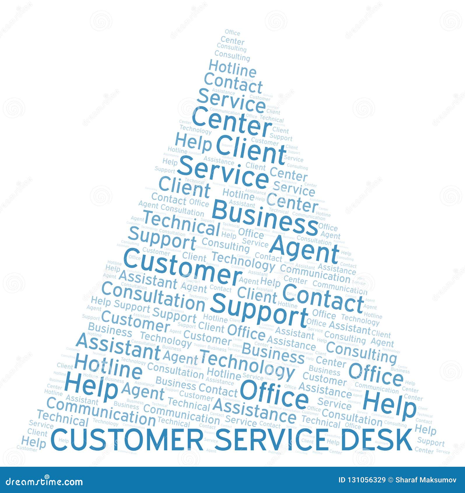 Customer Service Desk Word Cloud. Stock Illustration - Illustration of ...