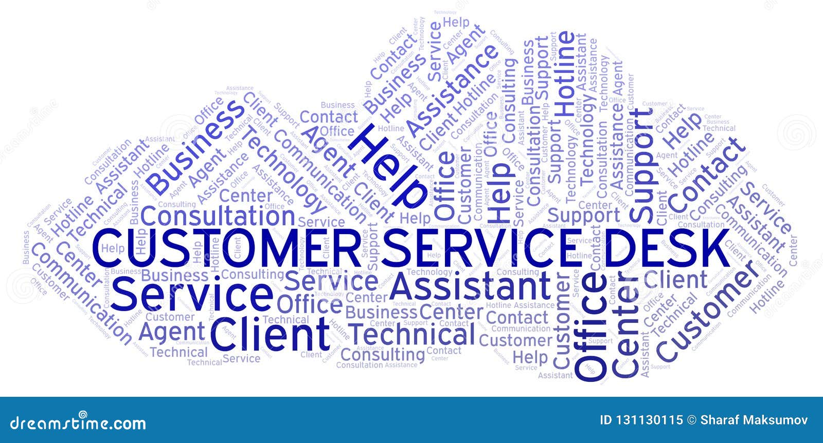 Customer Service Desk Word Cloud. Stock Illustration - Illustration of ...