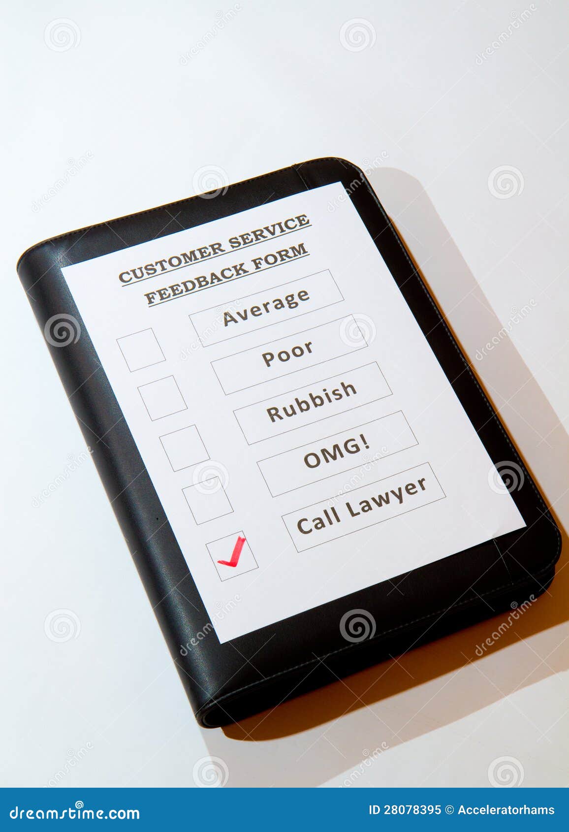 Customer Service Feedback Form Fun One Stock Image - Image of boxes ...