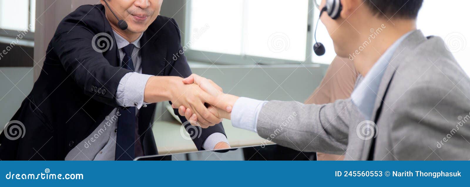 Customer Service with Friendly, Young Man and Partnership is Call ...