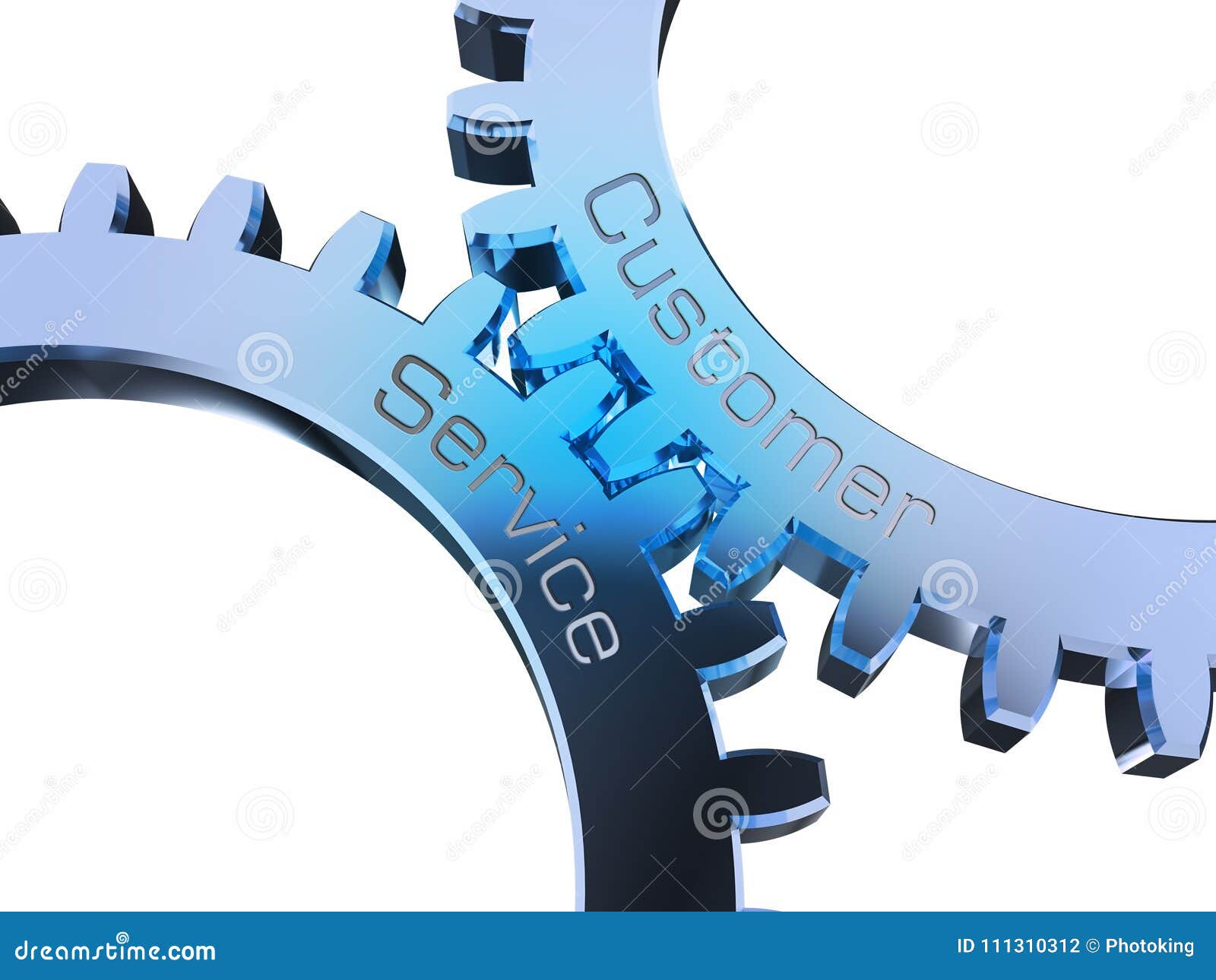 Customer Service on Gearwheels Stock Illustration - Illustration of ...