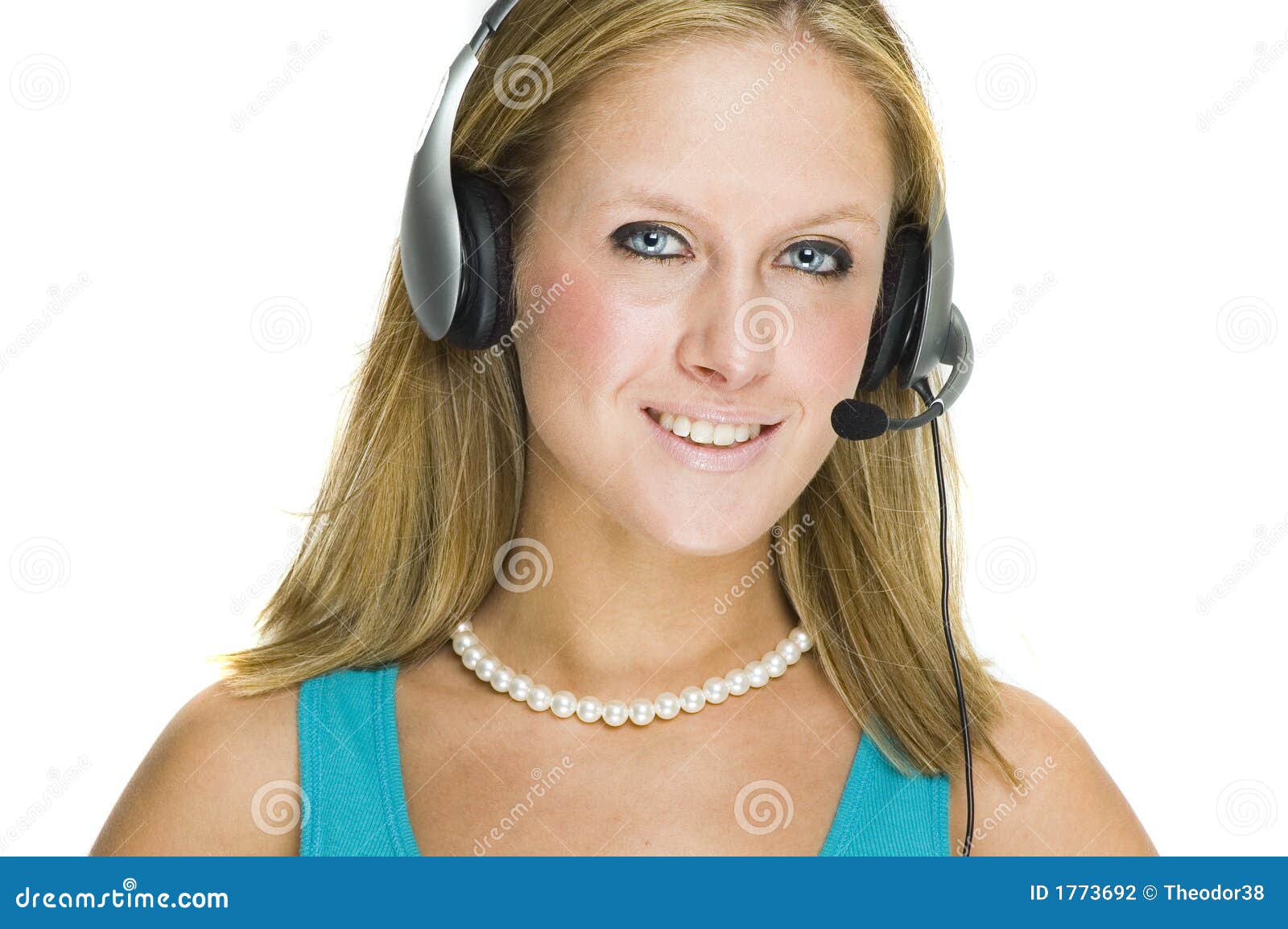 Customer service girl stock photo. Image of beautiful - 1773692