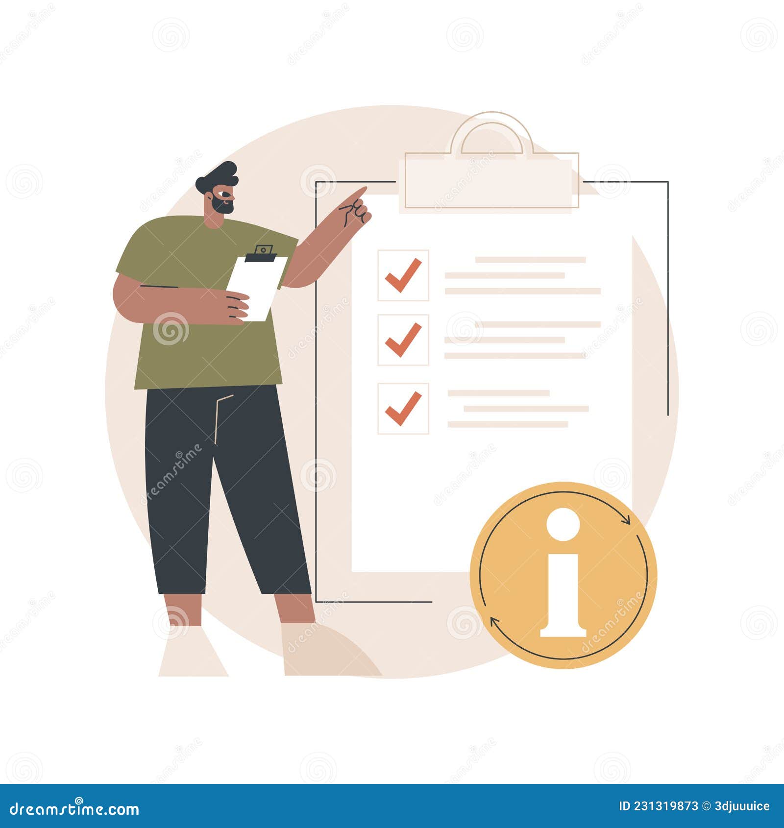 Customer Service Guide Abstract Concept Vector Illustration. Stock ...