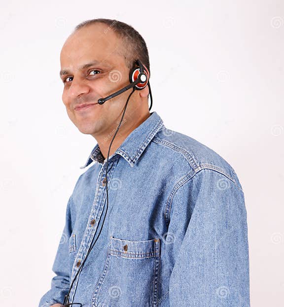 Customer service guy stock photo. Image of client, clerk - 12879412