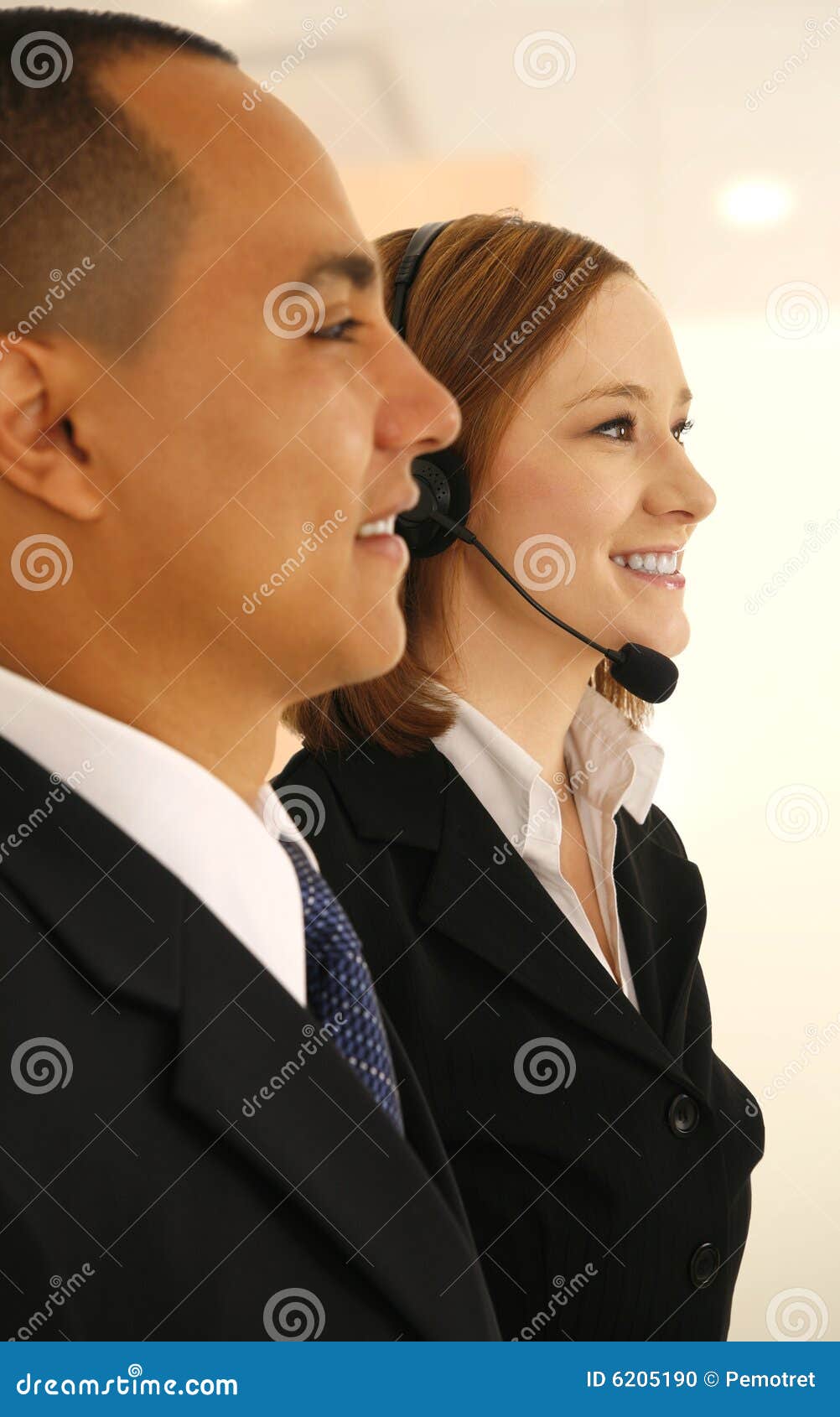 Customer Service and Her Coworker Stock Photo - Image of happy ...