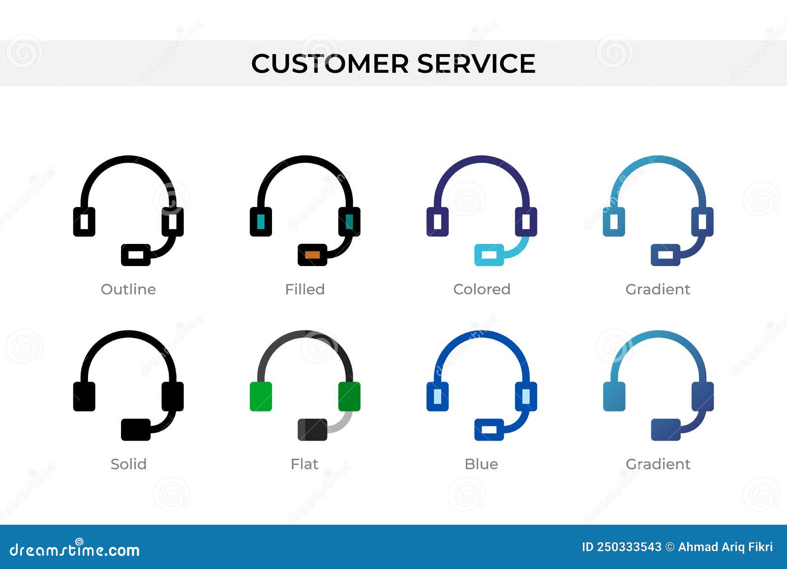 Customer Service Icon in Different Style. Customer Service Vector Icons ...