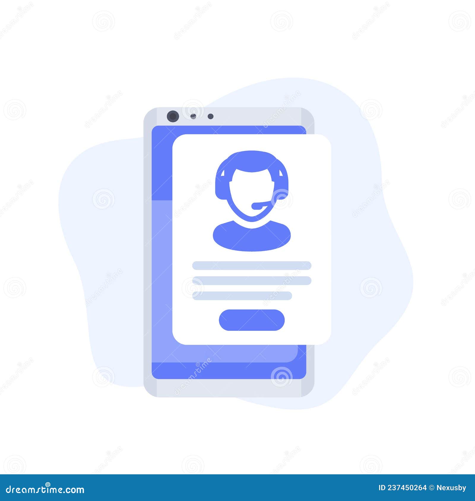 Customer Service Icon with a Phone Stock Vector - Illustration of user ...