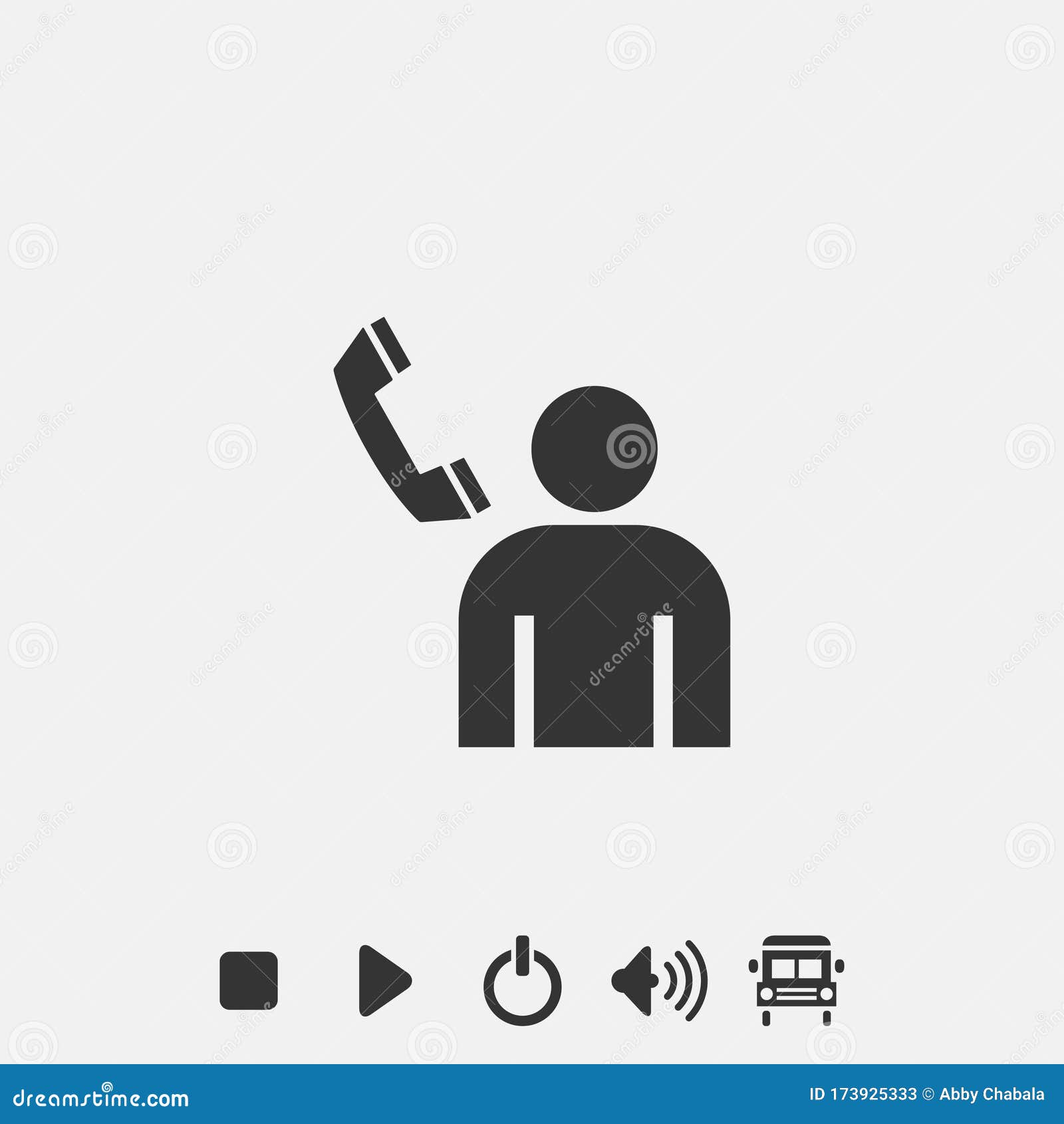 Customer Service Icon Illustration Symbol Eps 10 Grey Stock ...