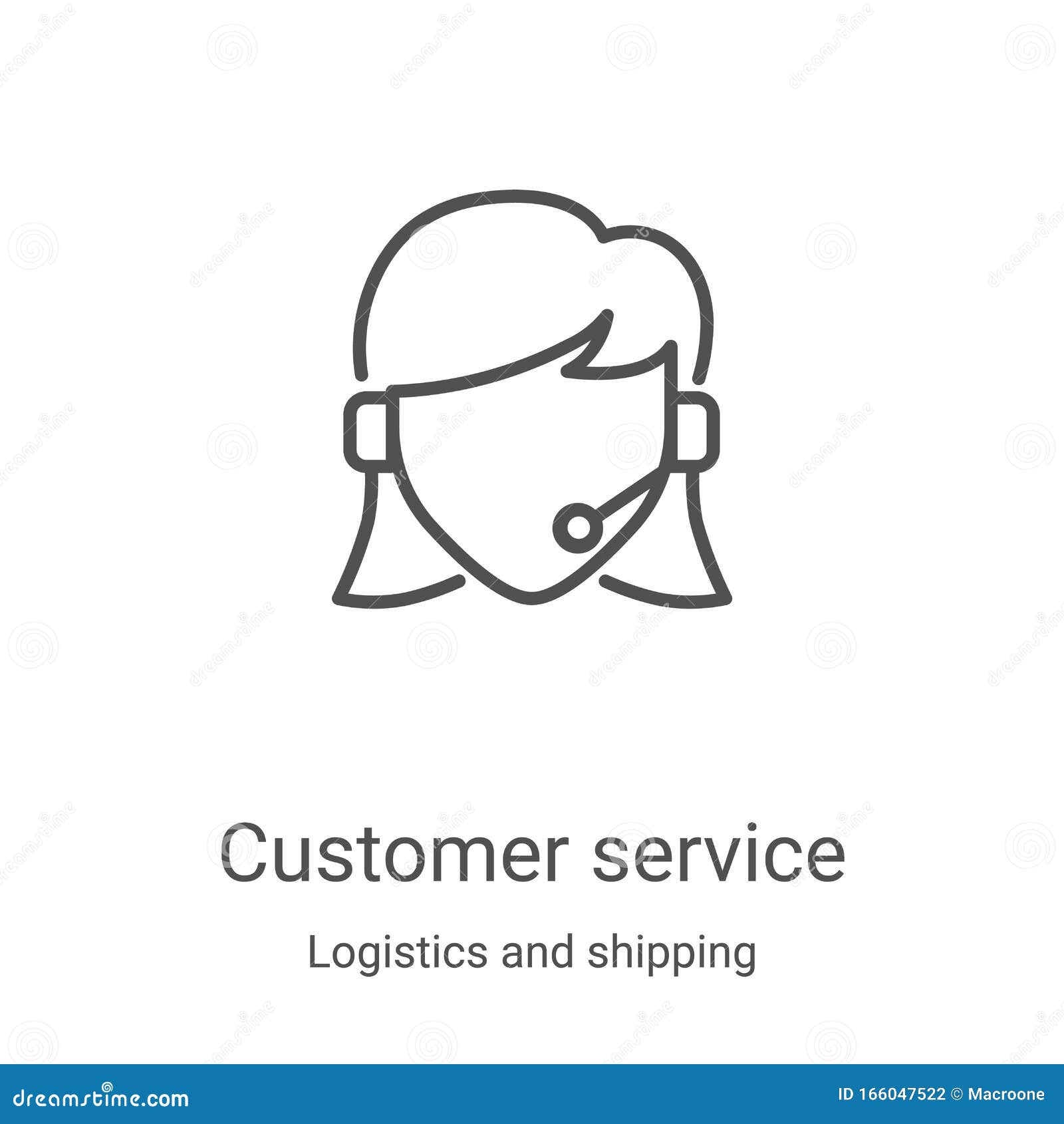 Customer Service Icon Vector from Logistics and Shipping Collection ...
