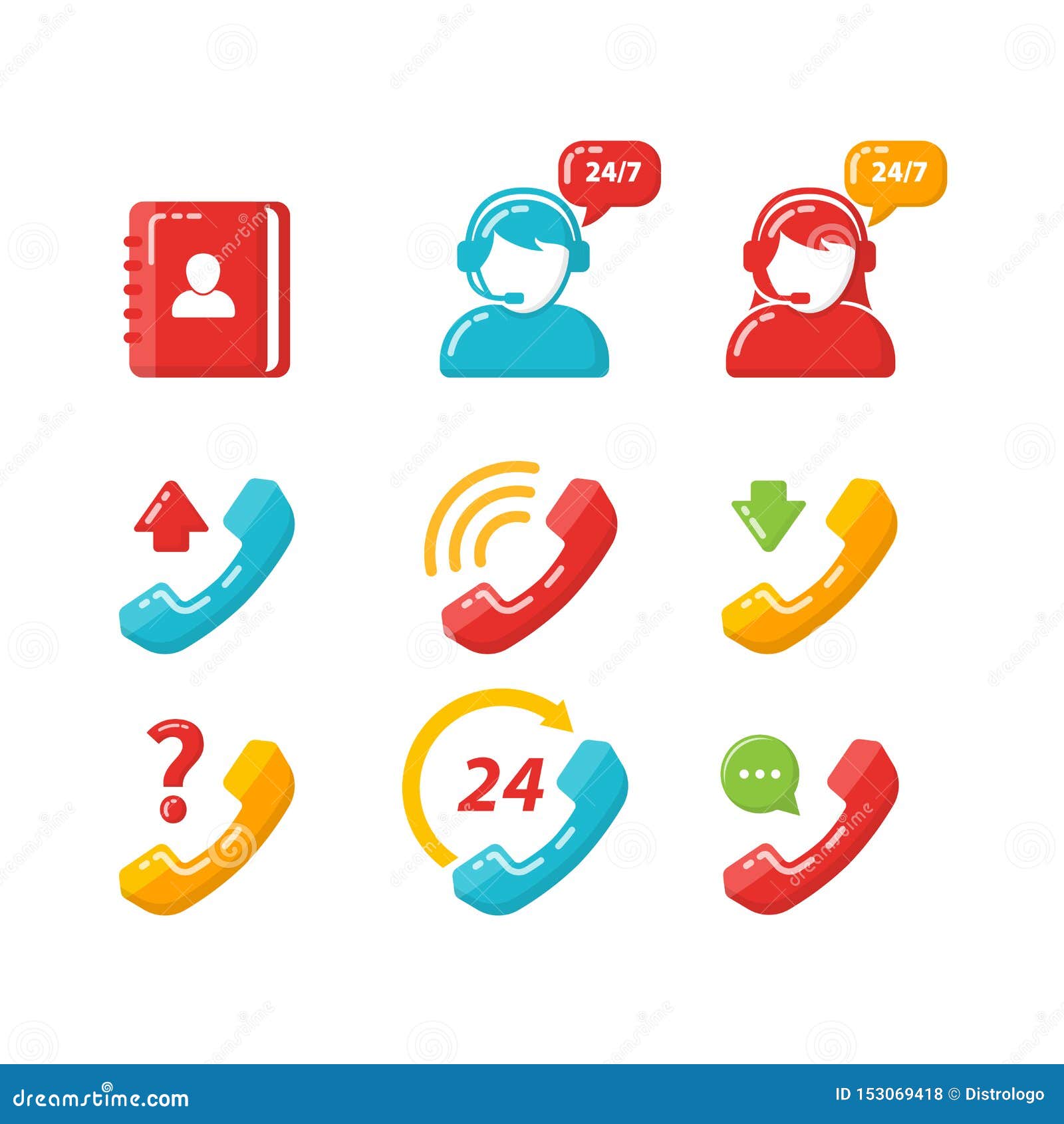 Customer Service Icon Vector. Phone Call Icon Design Stock Vector ...
