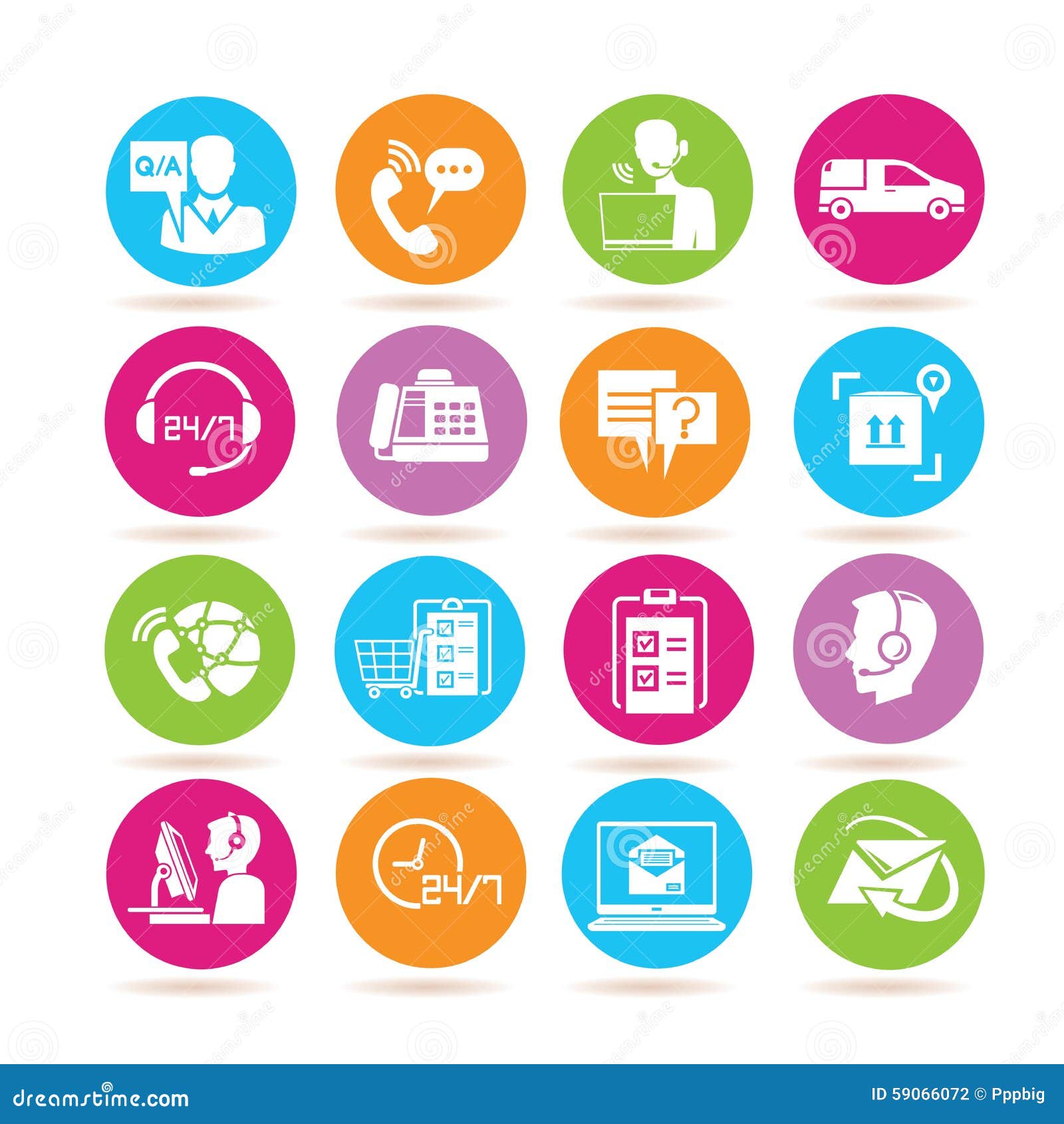 Customer service icons stock illustration. Illustration of customer ...
