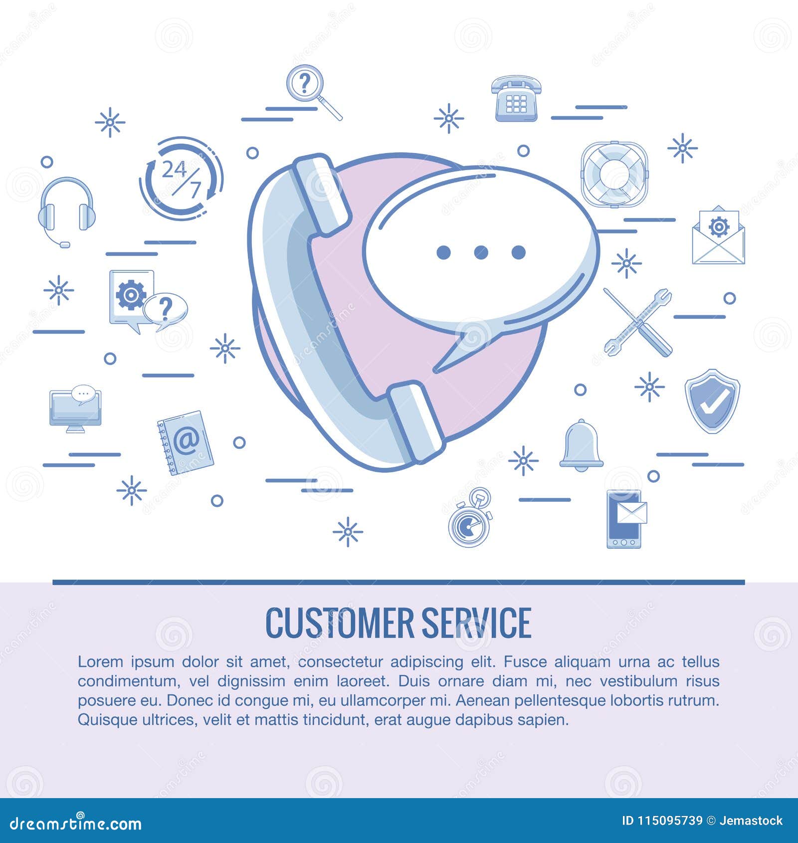 Customer Service Infographic Stock Vector - Illustration of service ...